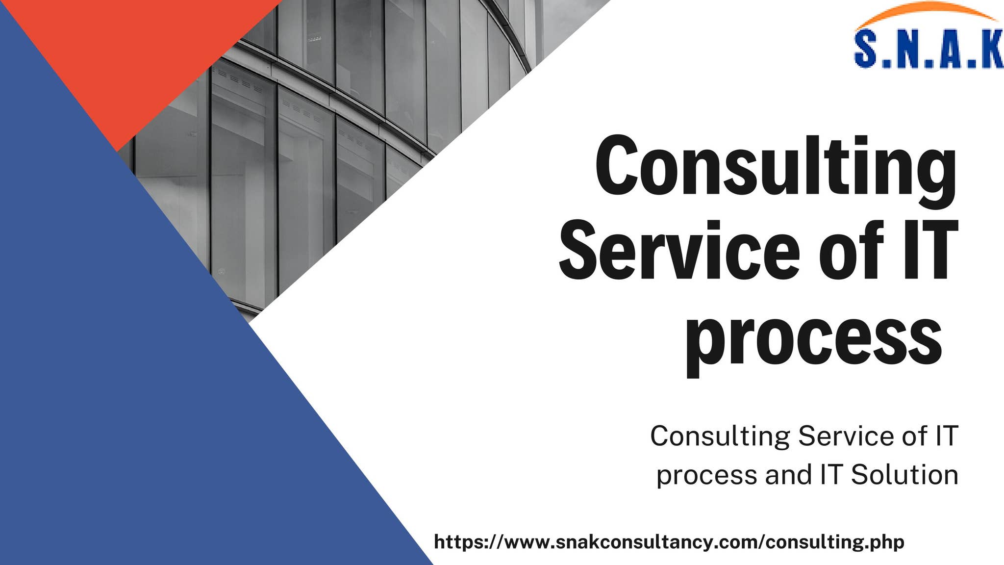 Get Consulting Service of IT process and IT Solution by snak ...