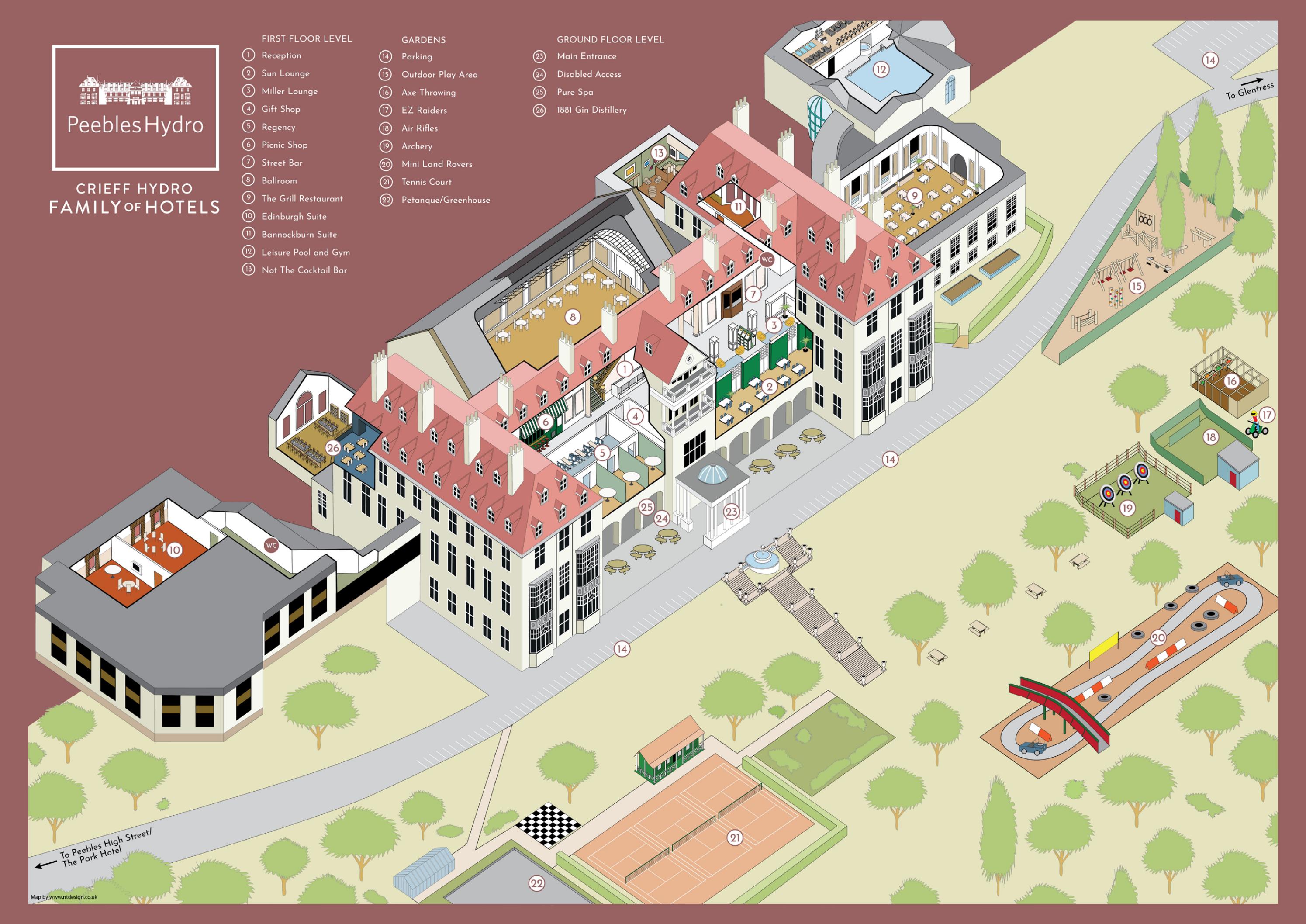 Peebles Hydro Map by Peebles Hydro - Issuu