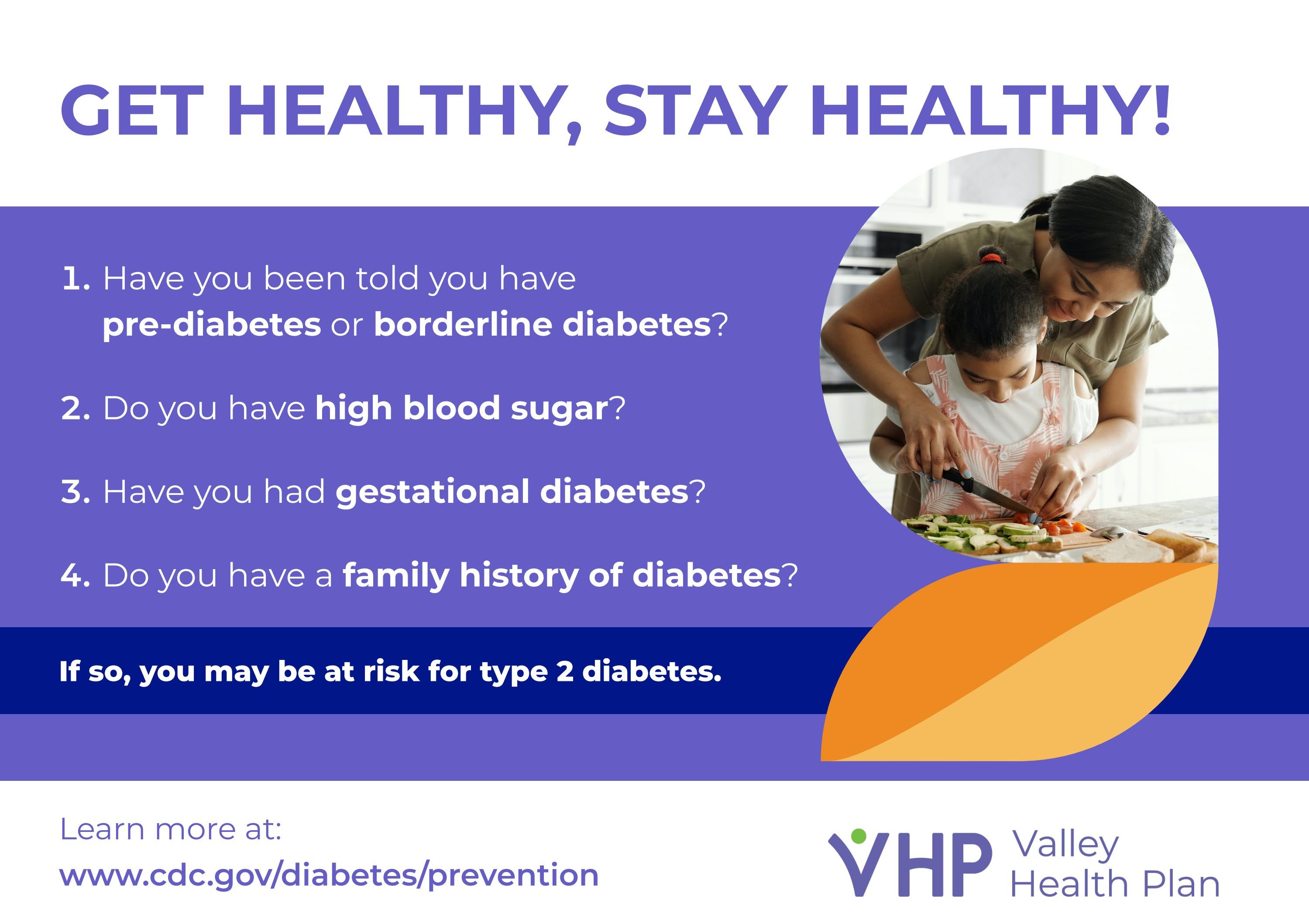 Diabetes Prevention Program Postcard - English by Valley Health Plan ...