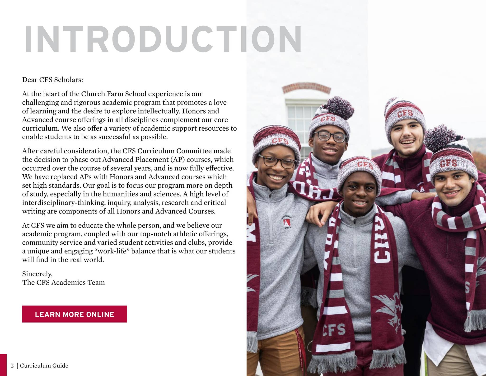 CFS Curriculum Guide 2023-2024 by Church Farm School - Issuu