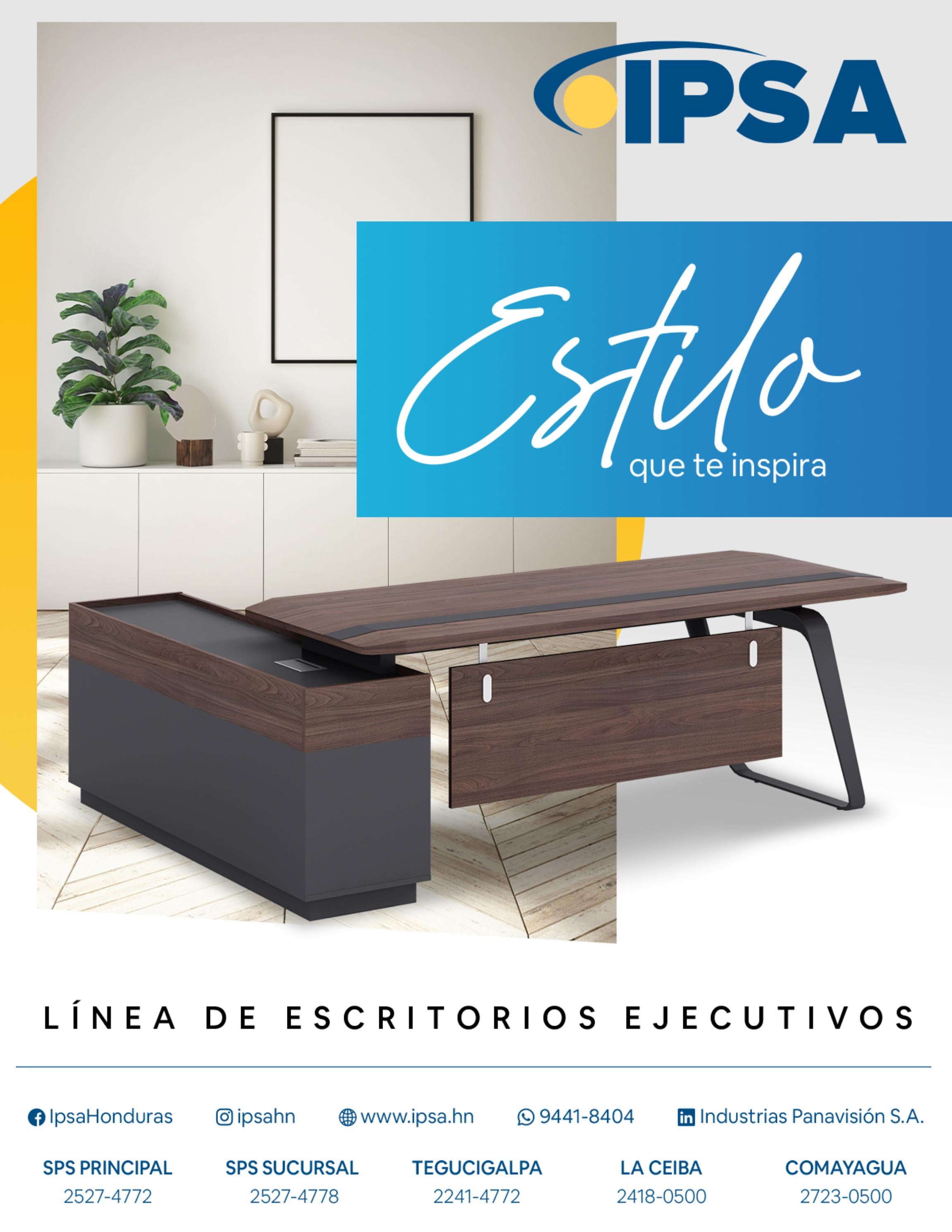 Catálogo Escritorios Ejecutivos by IPSA Honduras - Issuu