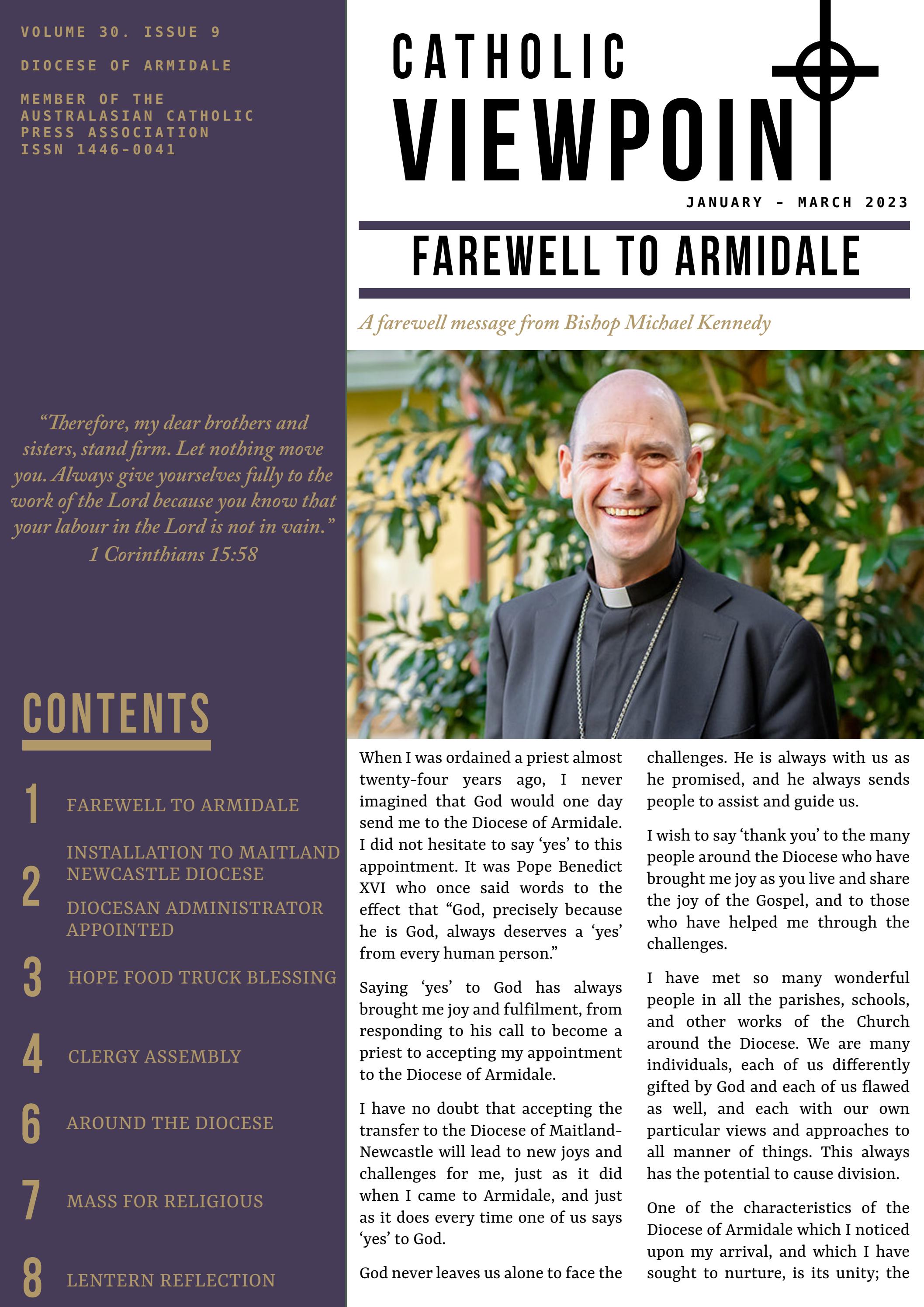 Catholic Viewpoint Issue 9 Jan-Mar 2023 by DioceseofArmidale - Issuu