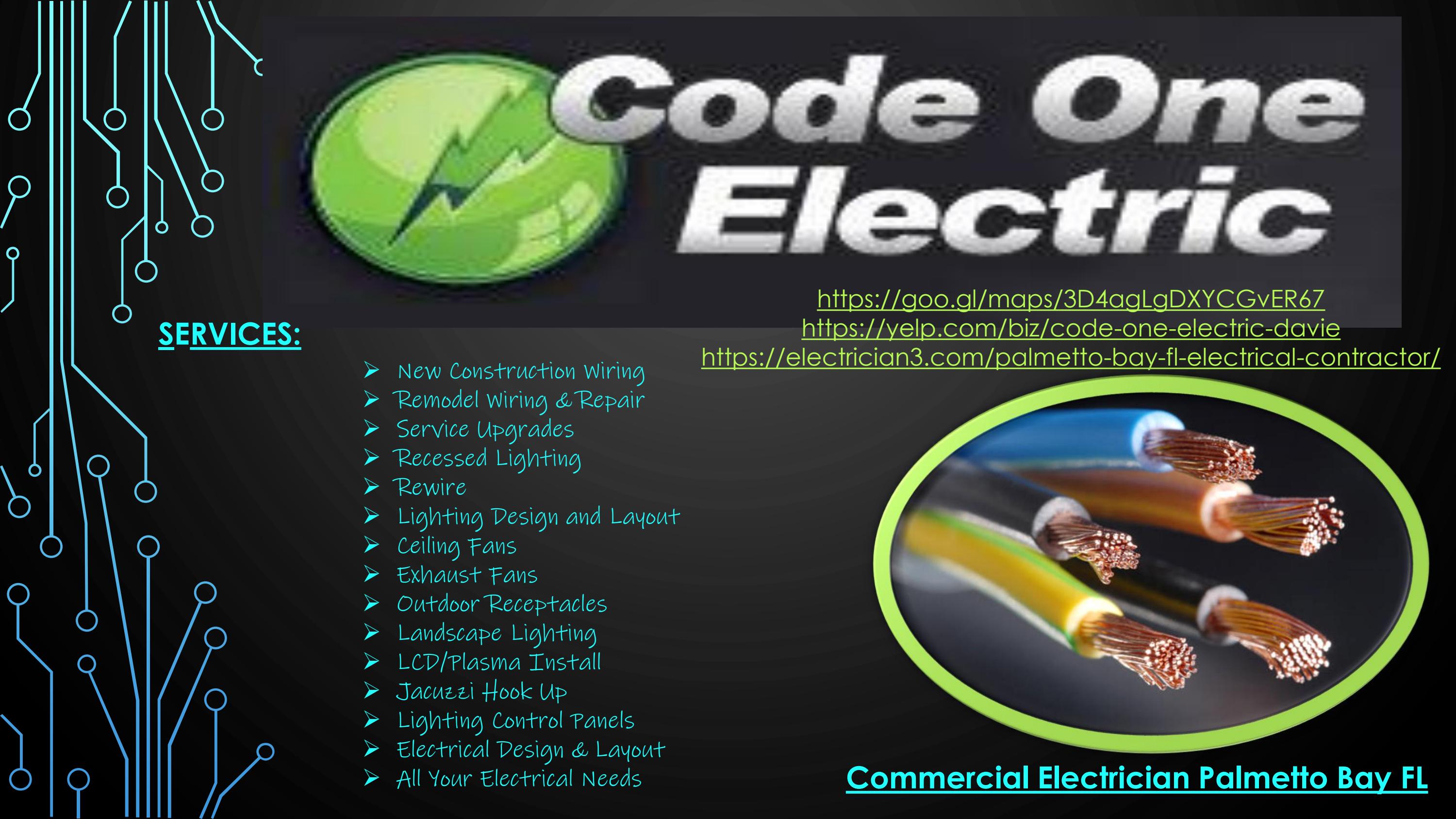 Commercial Electrician Palmetto Bay FL by Code One Electric LLC - Issuu