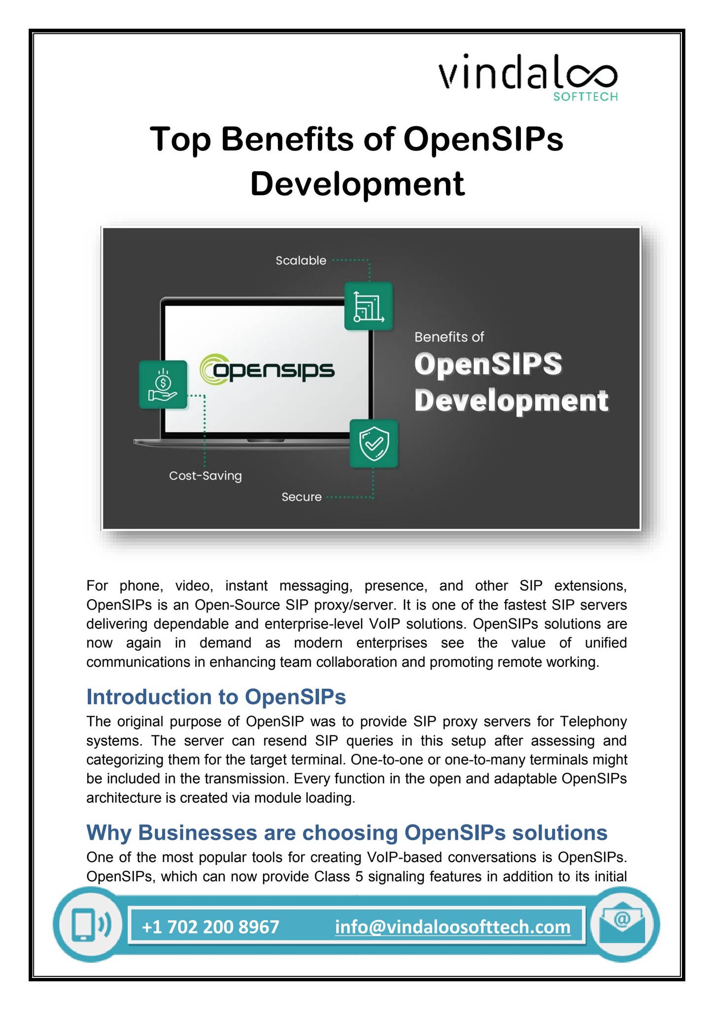 Top Benefits of OpenSIPs Development by Vindaloo VoIP Solutions Pvt. Ltd. - Issuu
