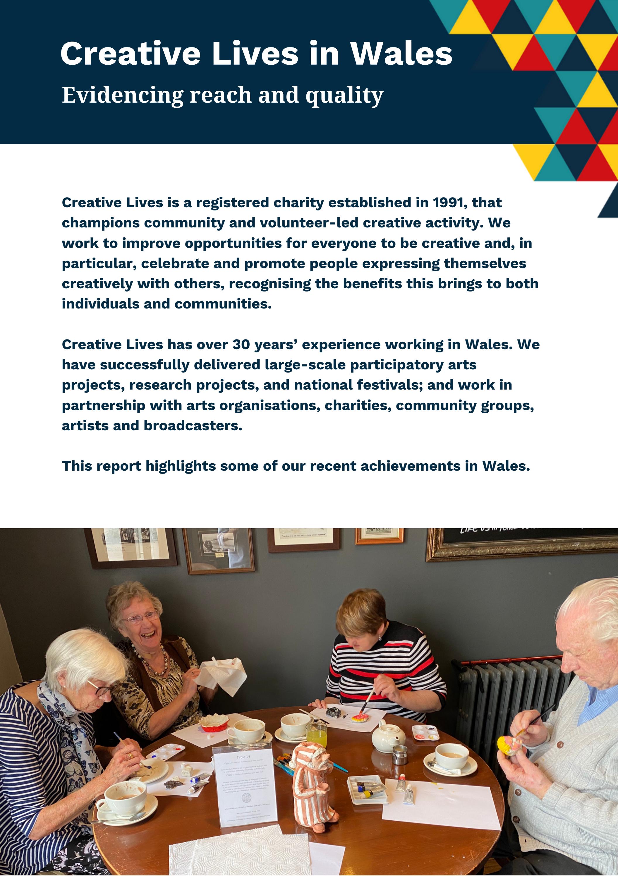 Creative Lives in Wales - Evidencing reach and quality by creativelives ...