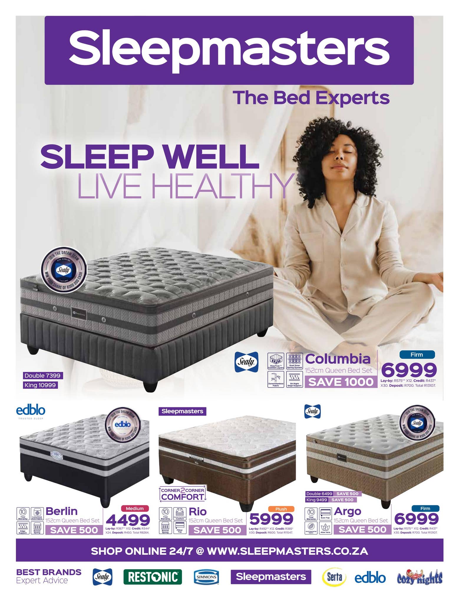 Sleepmasters sealy beds store