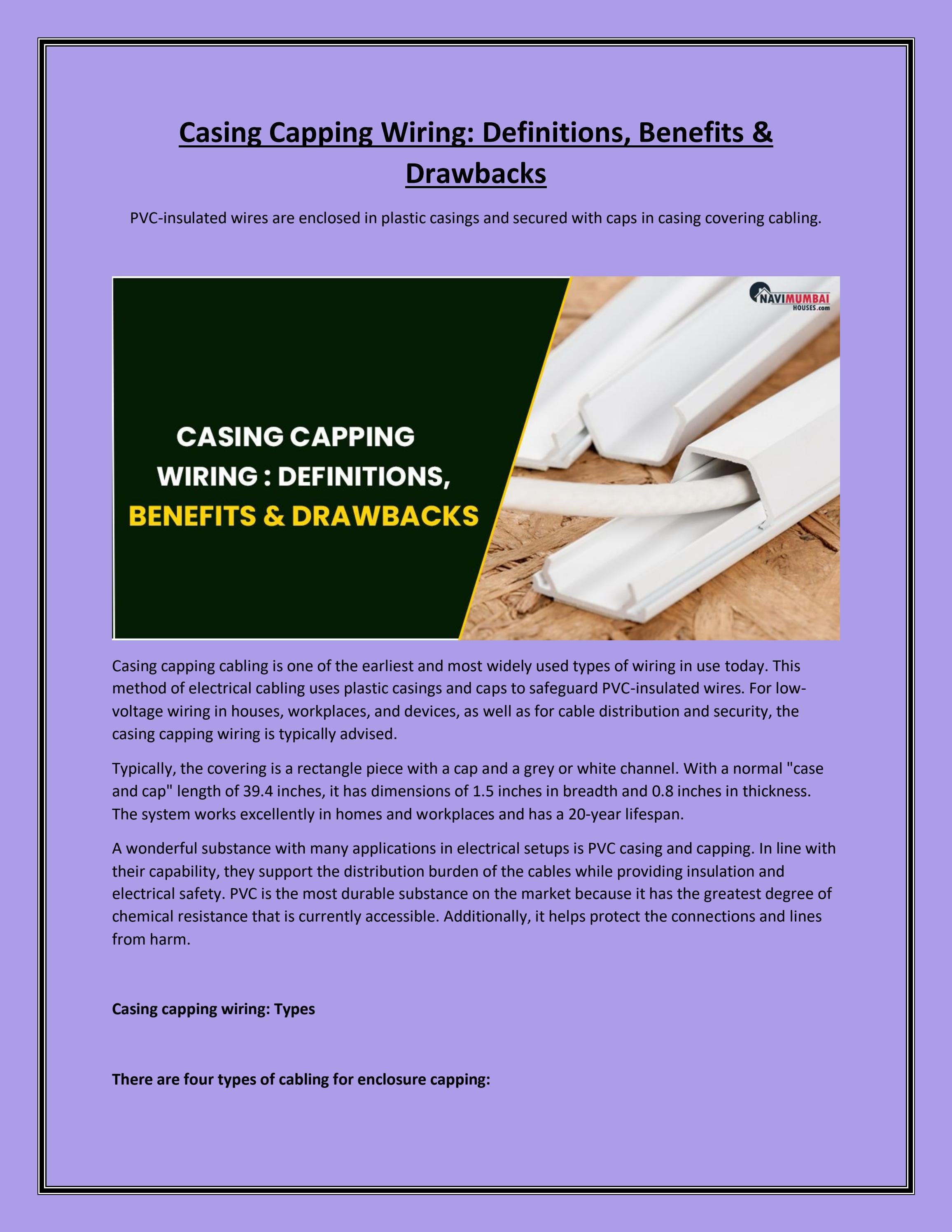 Casing Capping Wiring Definitions Benefits And Drawbacks By Nhmhouses