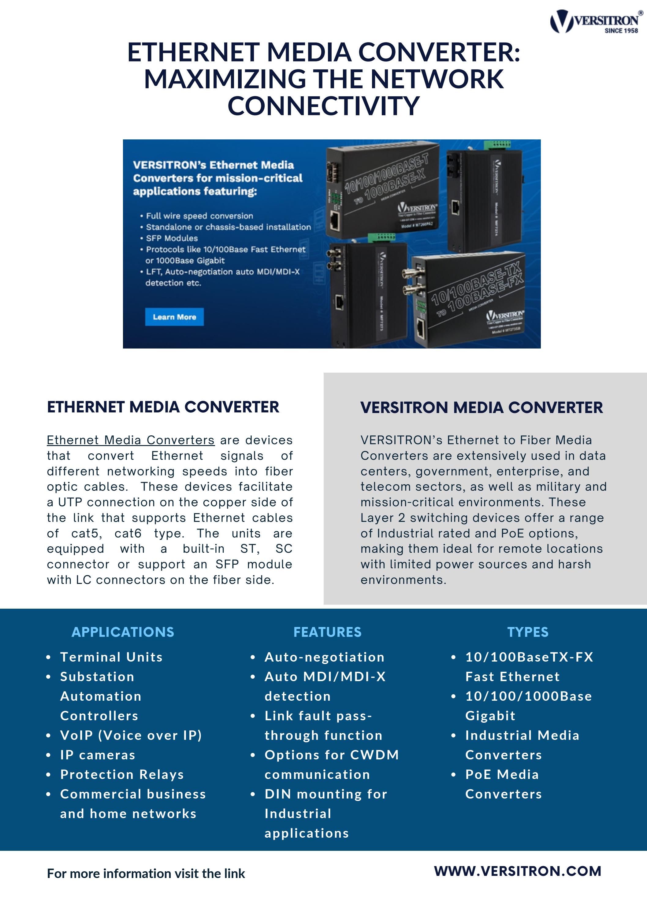 Ethernet Media Converter: Maximizing The Network Connectivity by ...