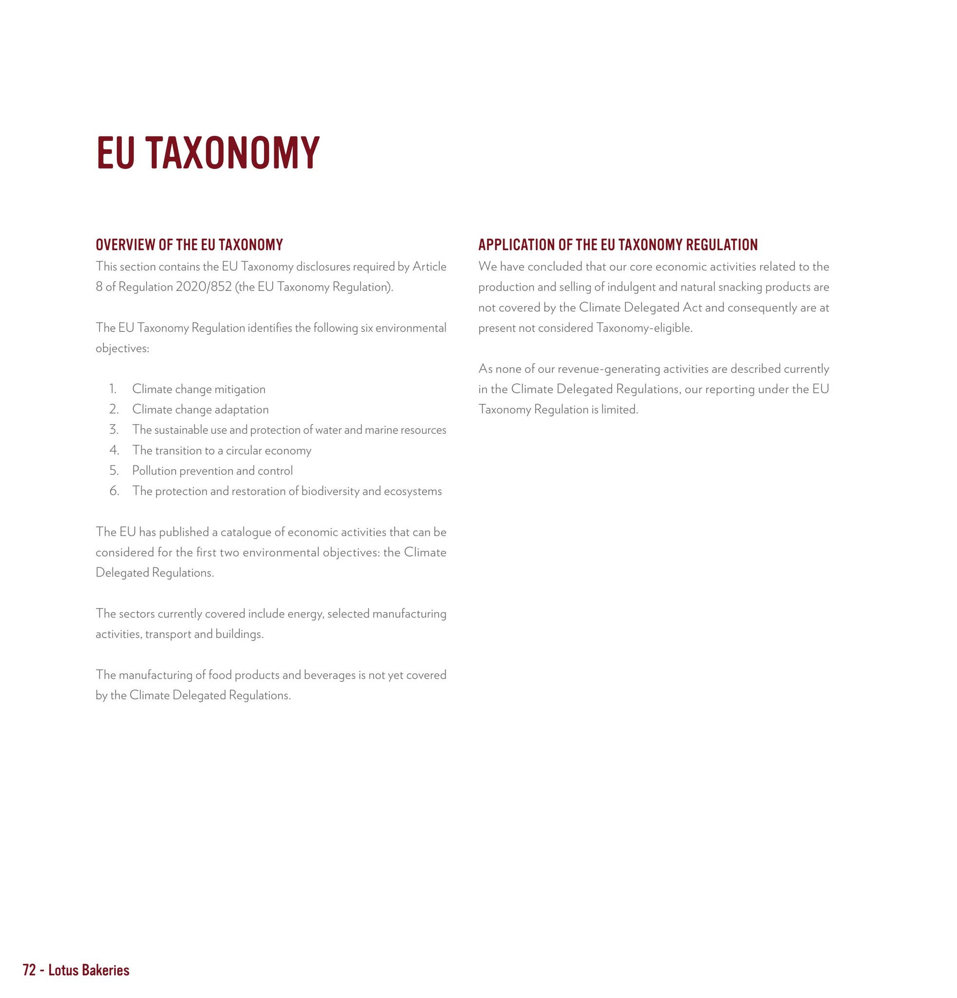 Lotus Bakeries Annual Report 2022 - ESG Compilation & GRI Report by ...