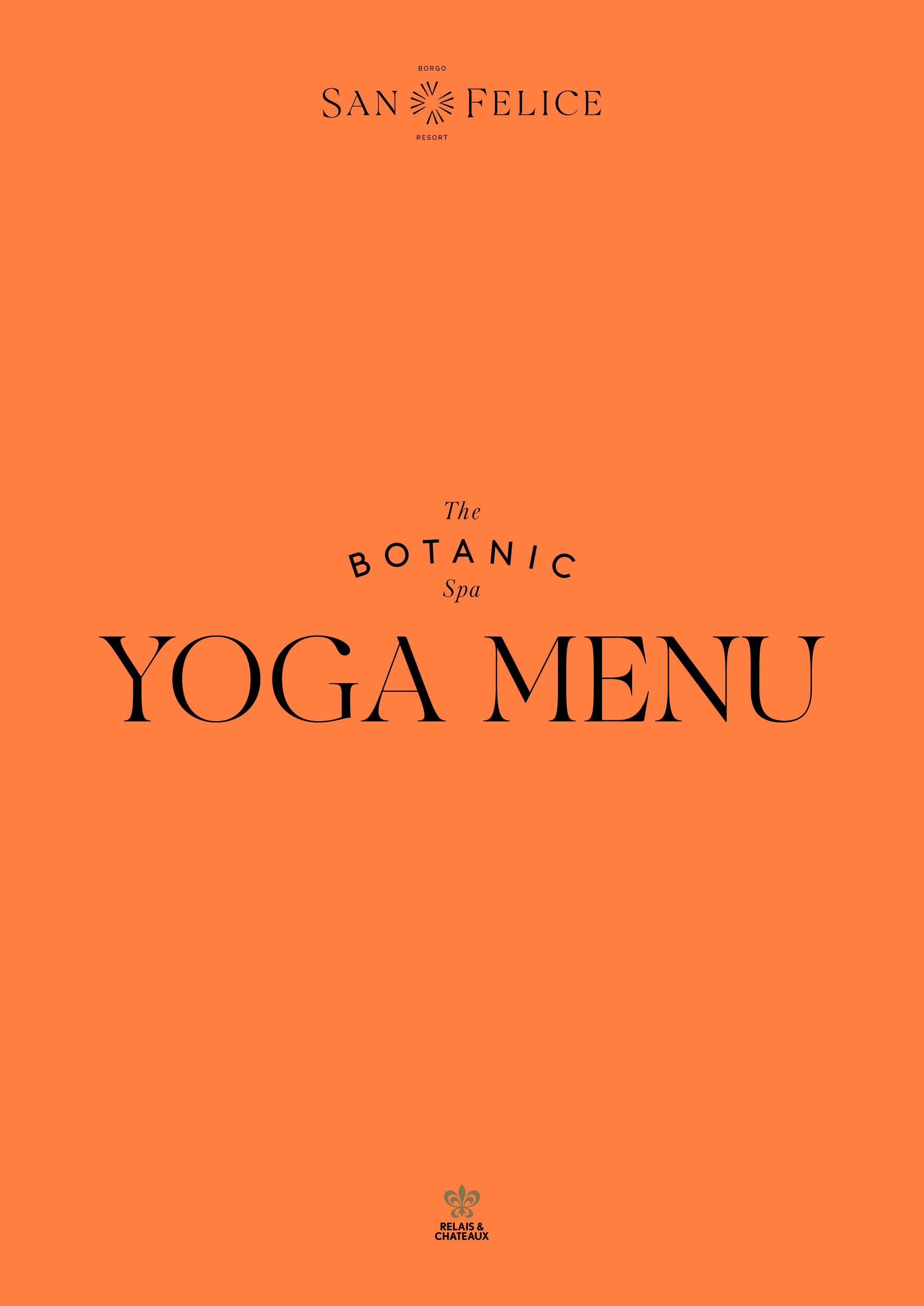 BORGO SAN FELICE Relais & Châteaux in Tuscany | Hatha Yoga Menu by ...