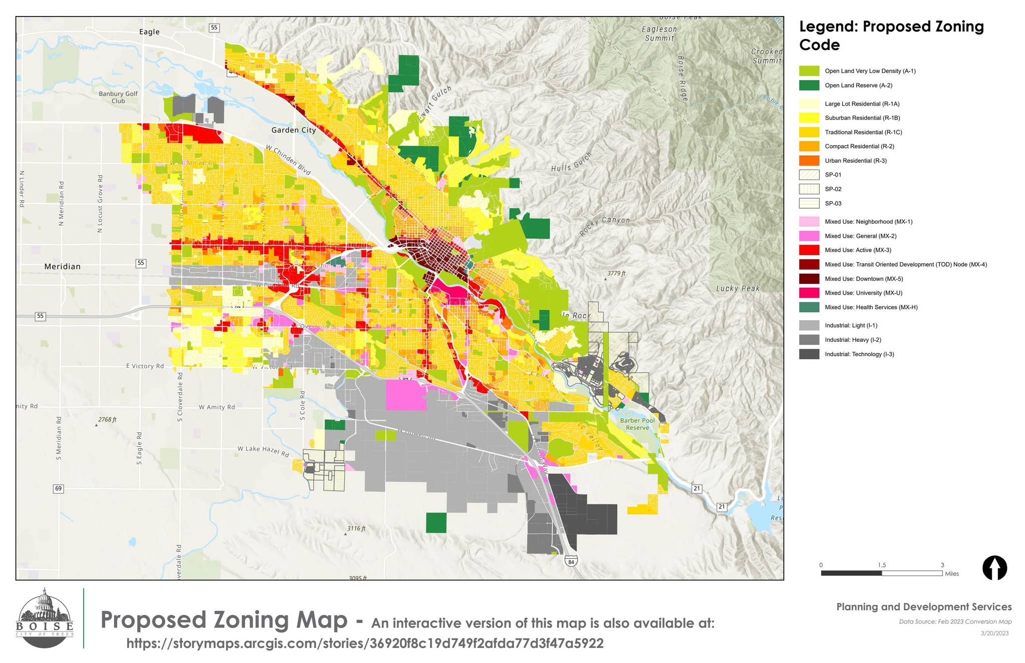 Modern Zoning Code - Exhibit B - Zoning Conversion Map by City of Boise ...