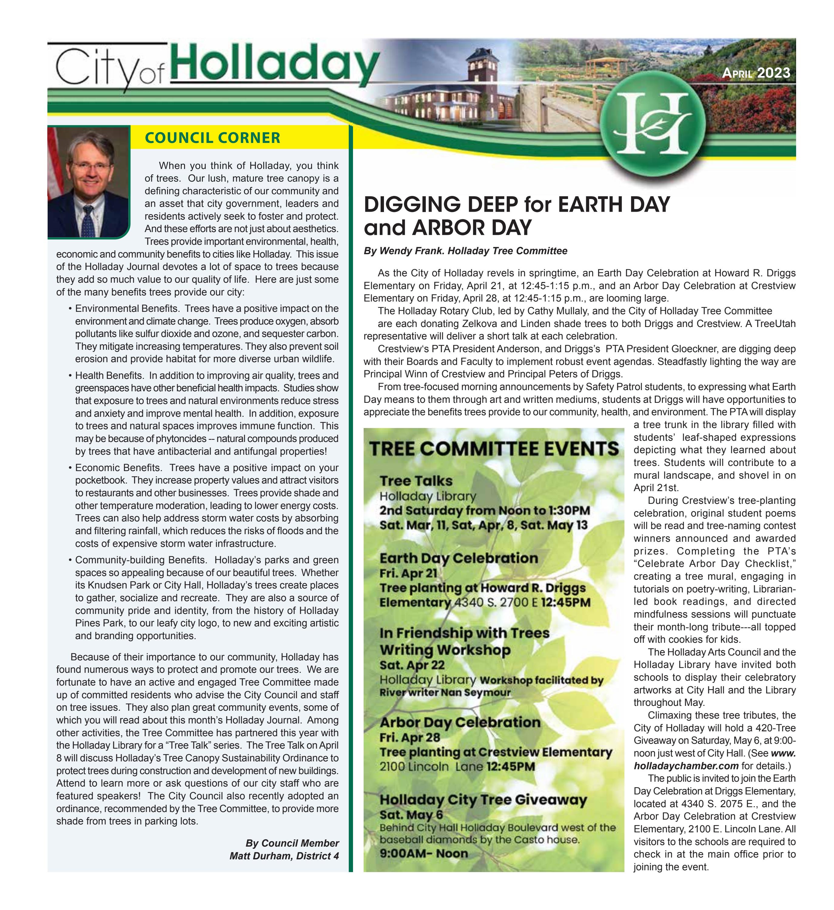 Holladay City Newsletter | April 2023 by The City Journals - Issuu