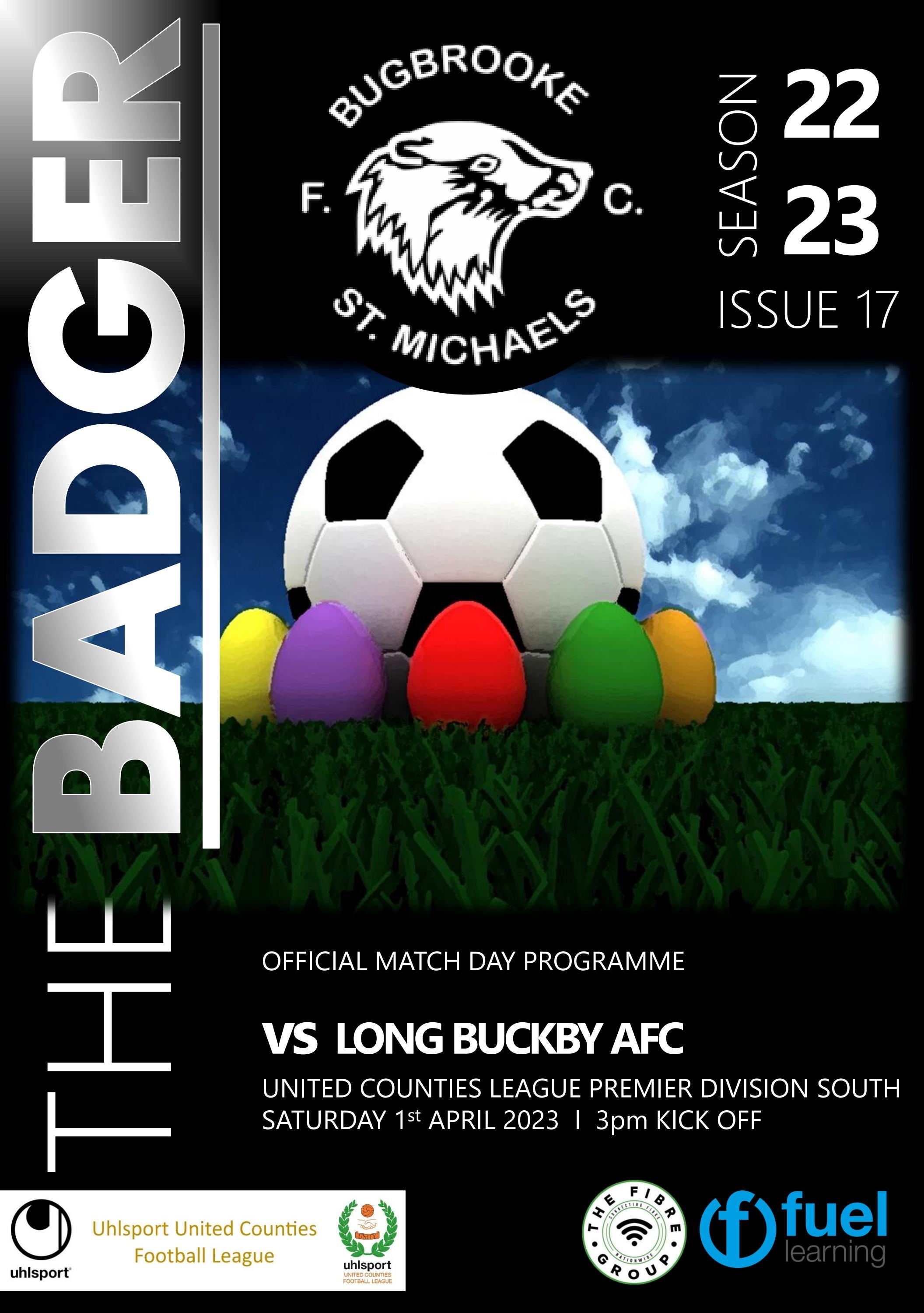 The BADGER 2022/23 Issue 17 vs Long Buckby AFC by BugbrookeStMichaels ...