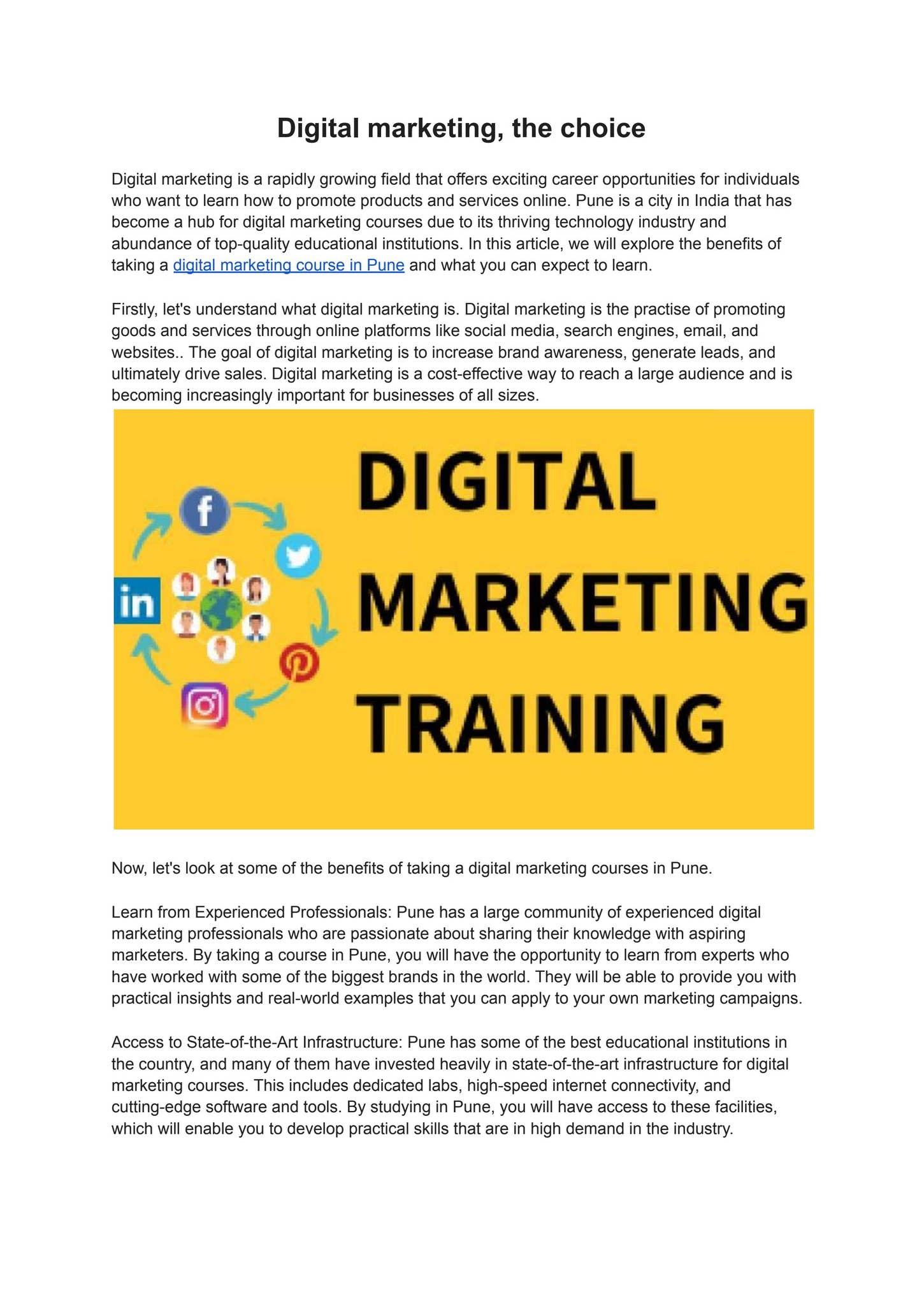 Digital Marketing course in Pune by Rahul Ravi M - Issuu