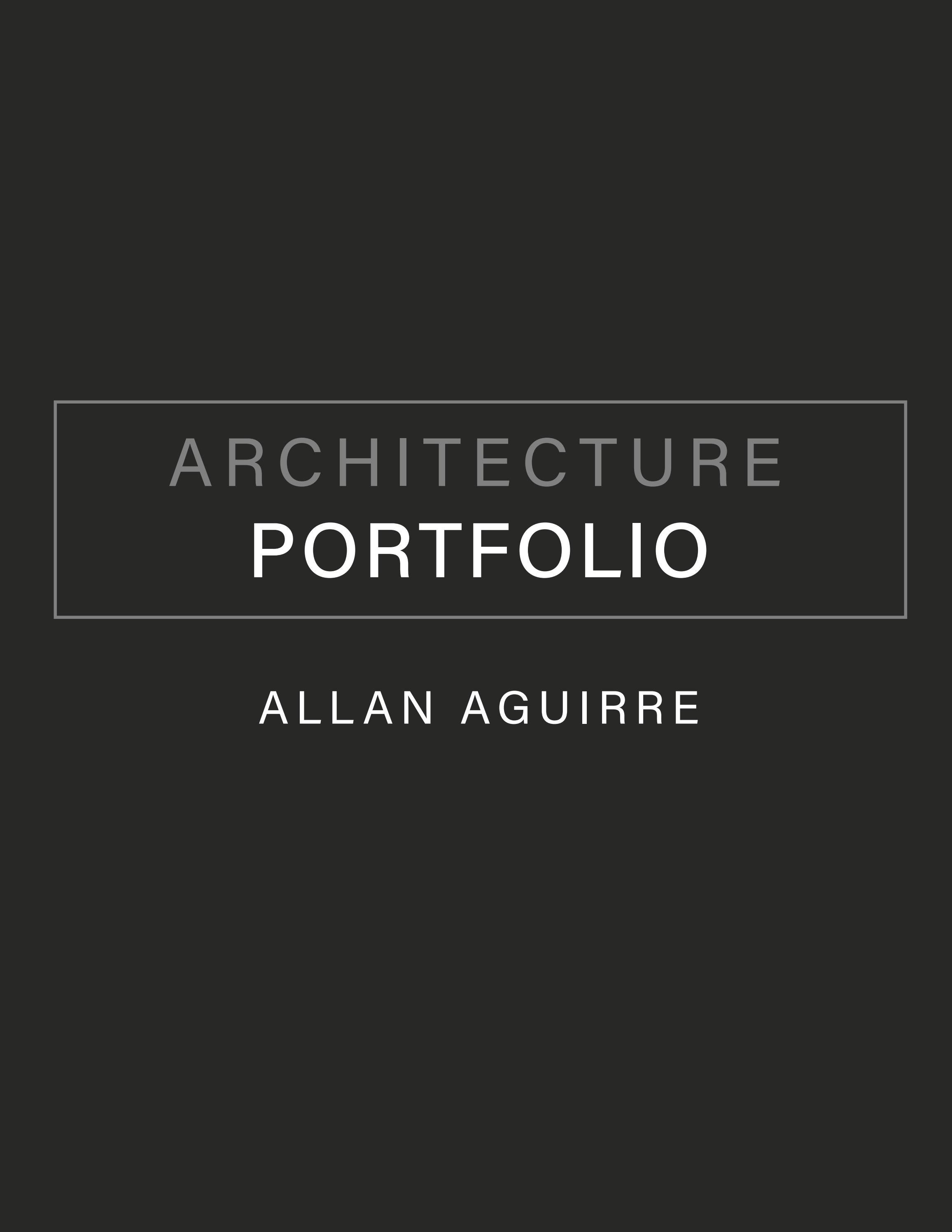 Architecture Portfolio 2023 by ALLANAGUIRRE16 - Issuu