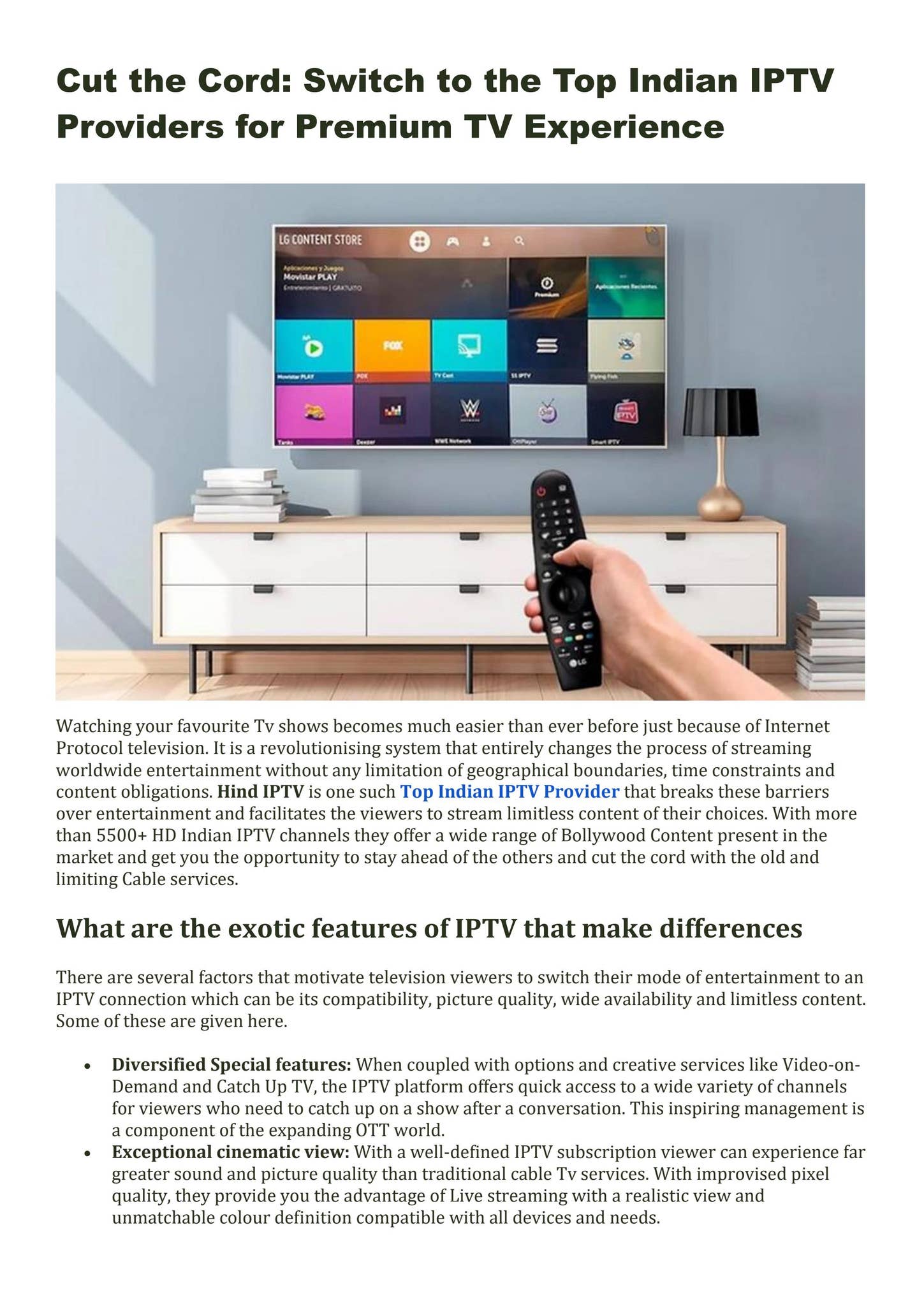 Cut the Cord: Switch to the Top Indian IPTV Providers for Premium TV ...