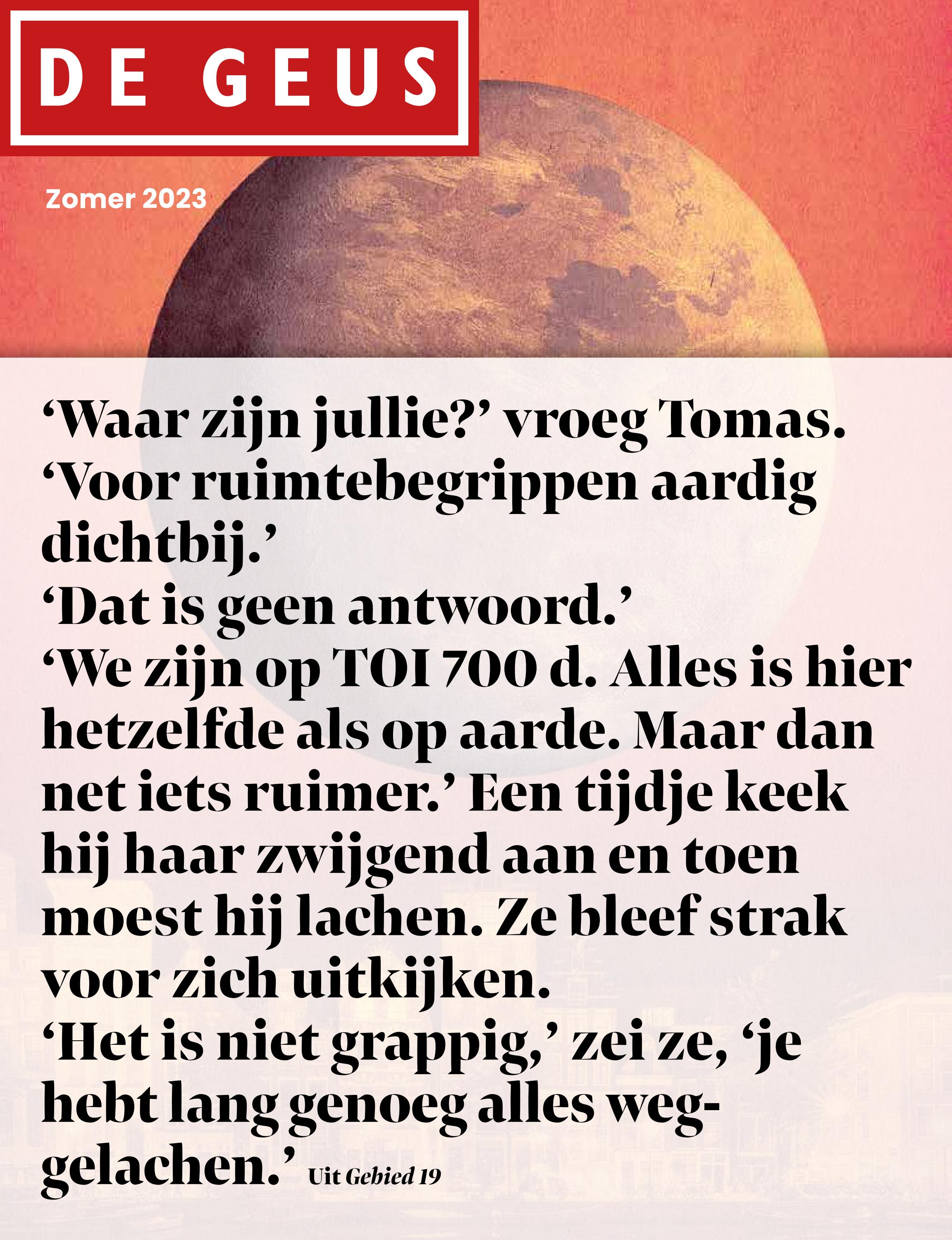 Prospectus De Geus - Zomer 2023 by Singel Uitgeverijen - Issuu