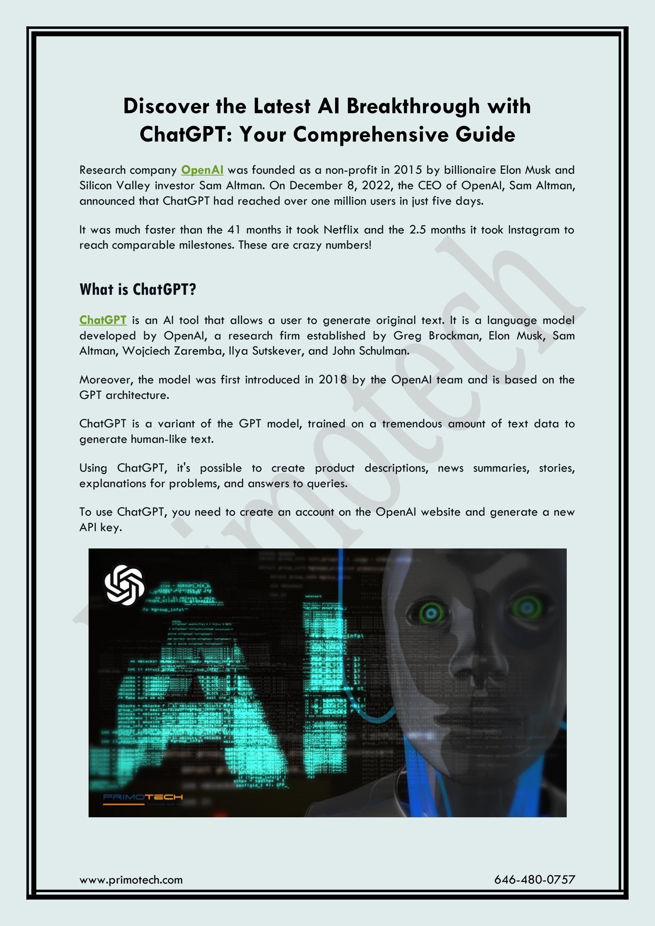 Discover the Latest AI Breakthroughs with ChatGPT: Your Comprehensive ...