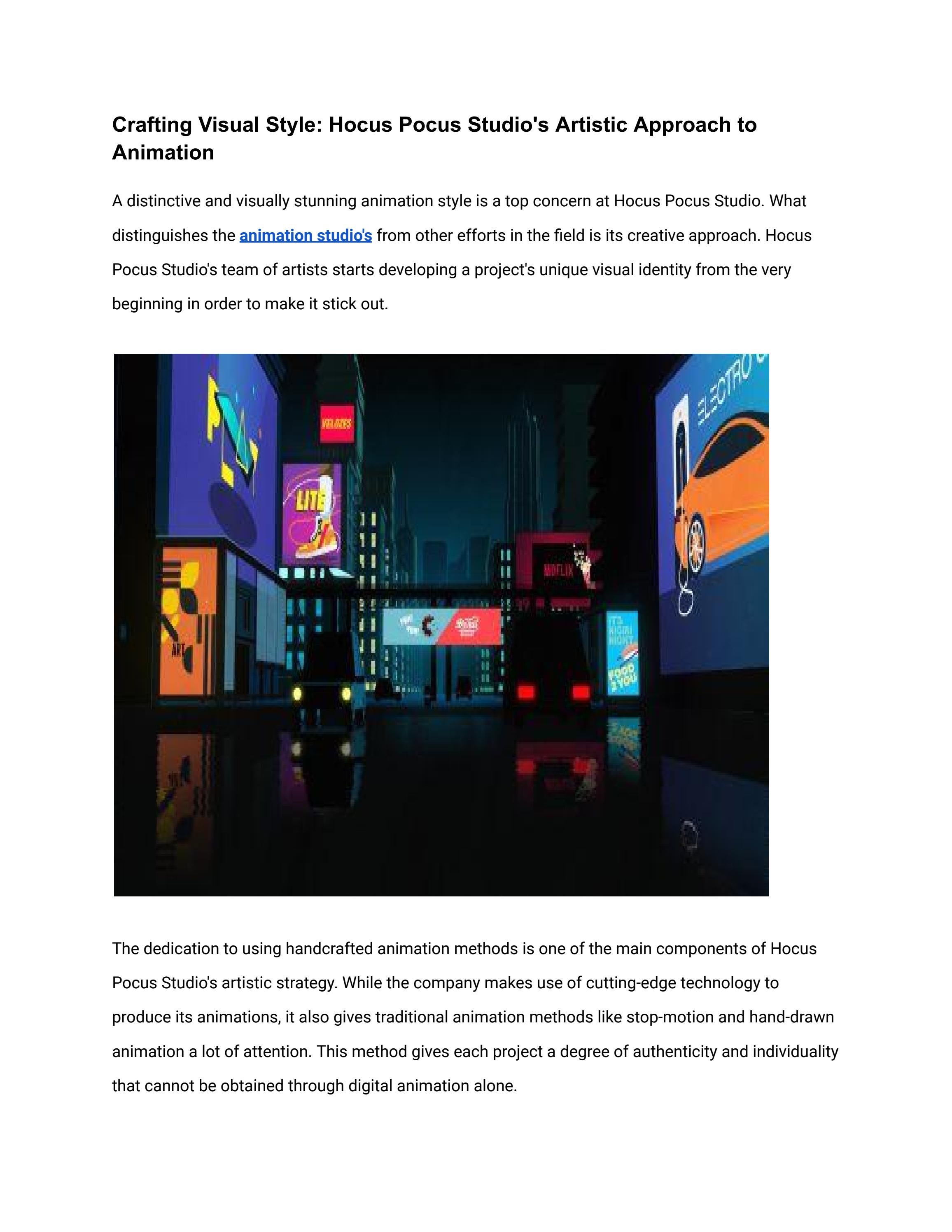 Crafting Visual Style: Hocus Pocus Studio's Artistic Approach to ...