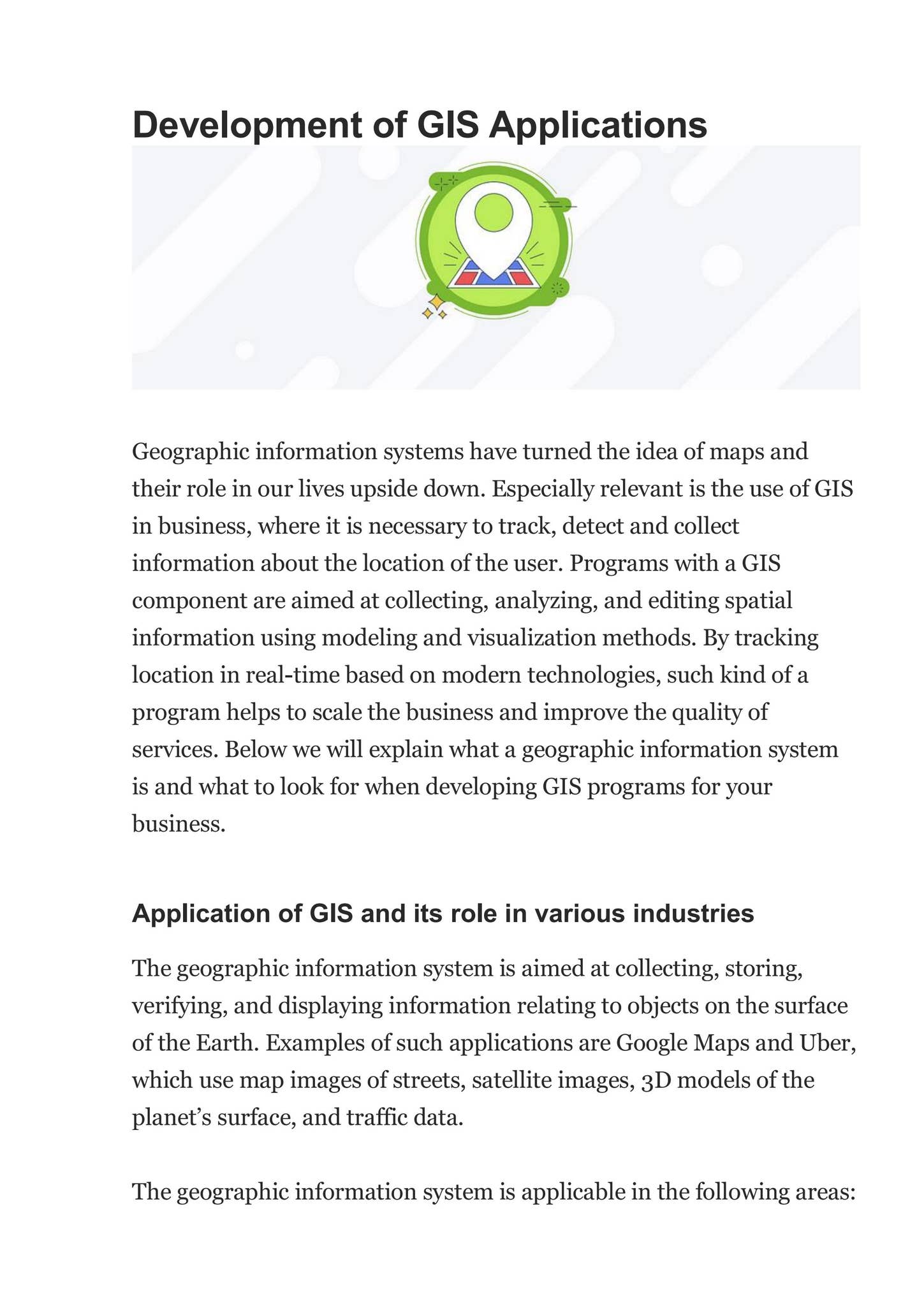 GIS Application Development by sdh_global - Issuu