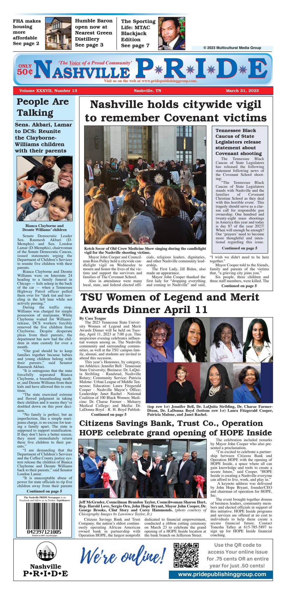 Nashville PRIDE March 31, 2023 by Nashville Pride Newspaper - Issuu