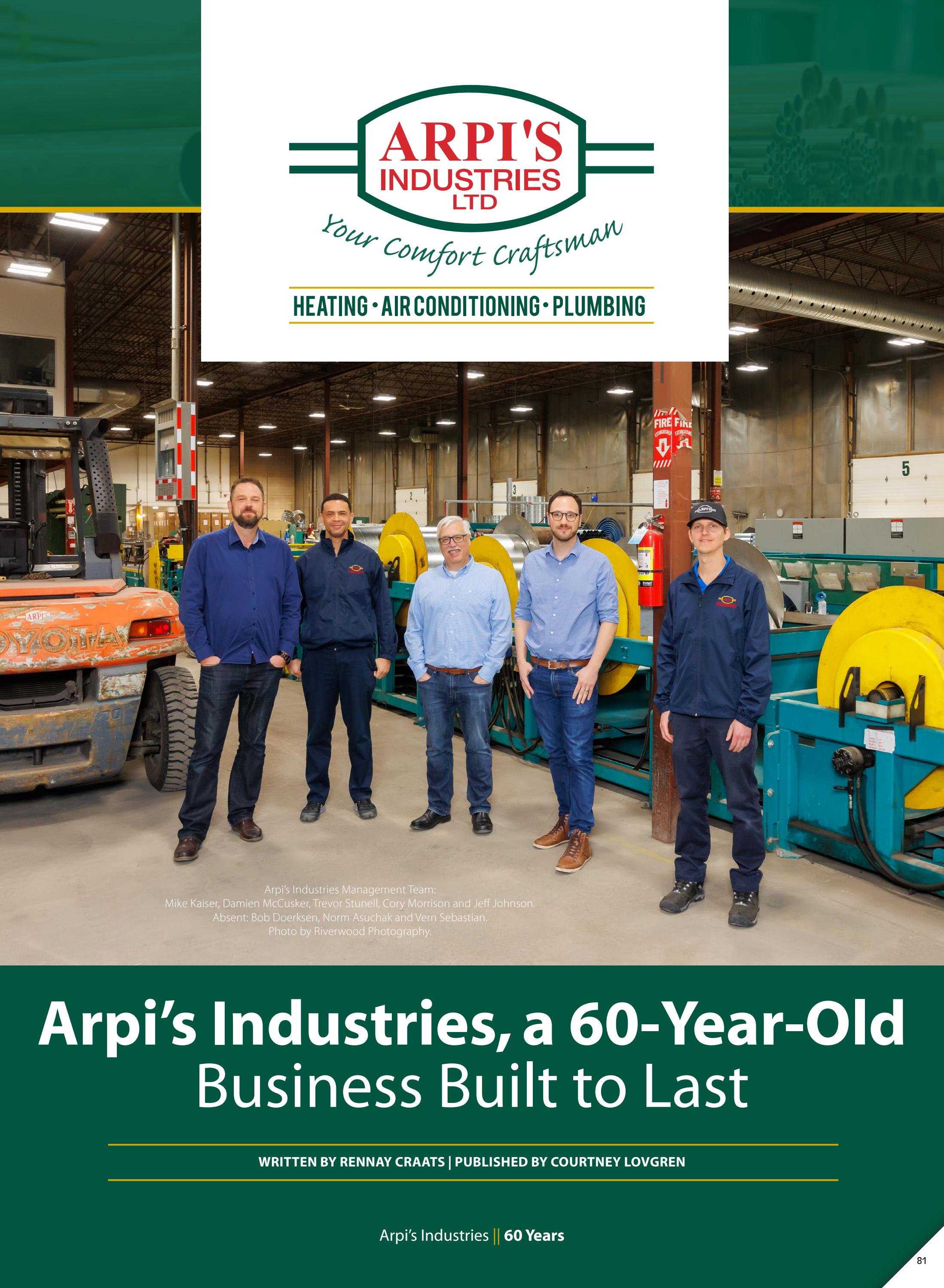 ARPI's Industries Ltd. - Celebrating 60 Years by Business in Calgary ...