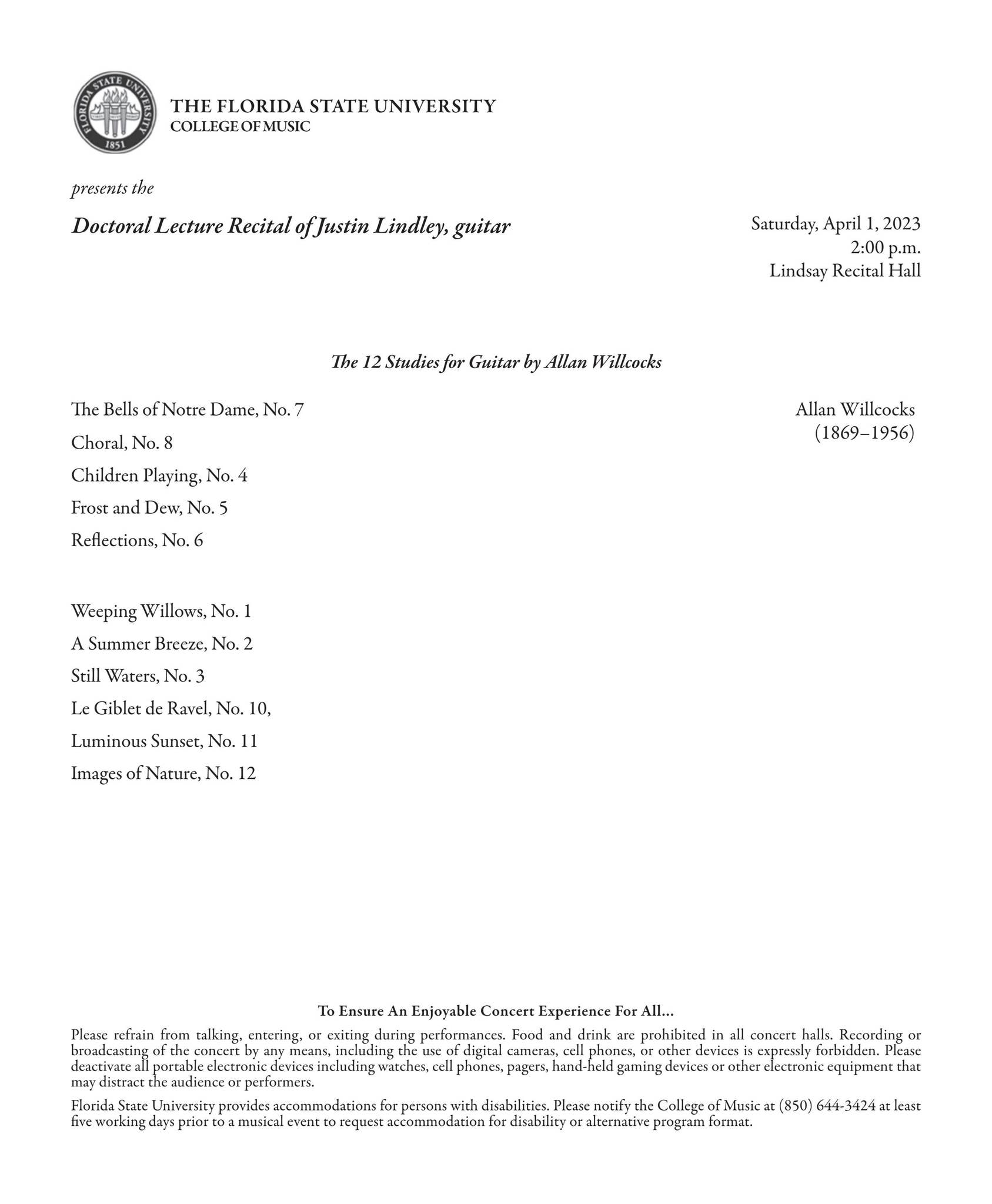 20230401_Lindley by Florida State University College of Music - Issuu