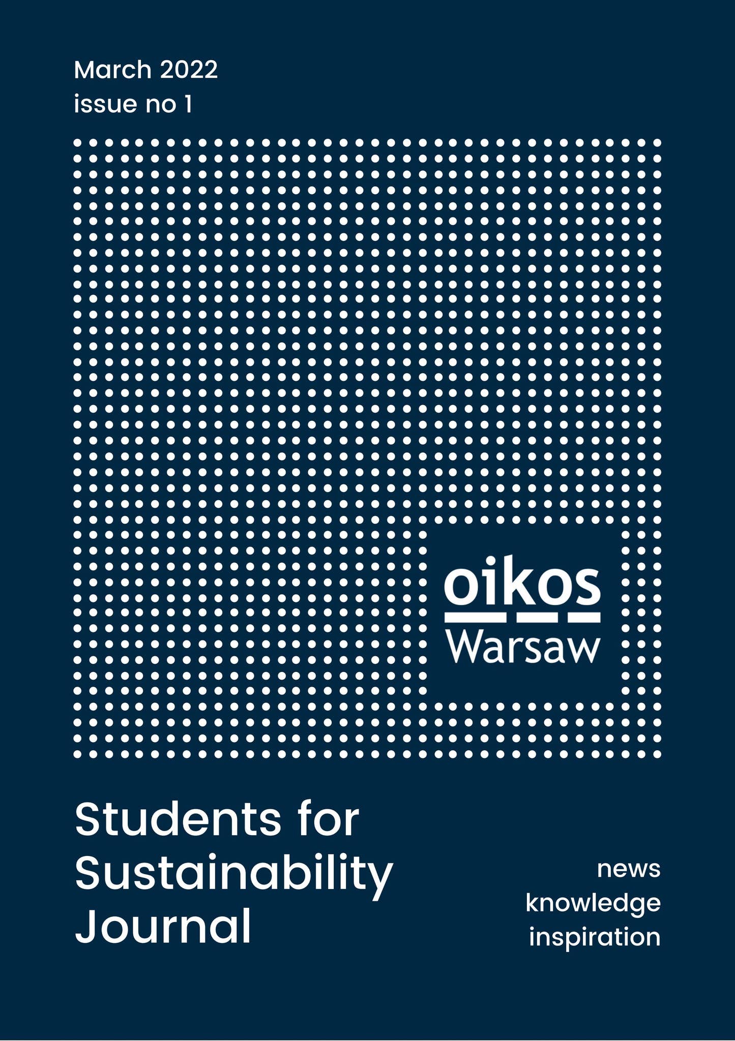 Students for Sustainability Journal by oikos Warsaw President - Issuu