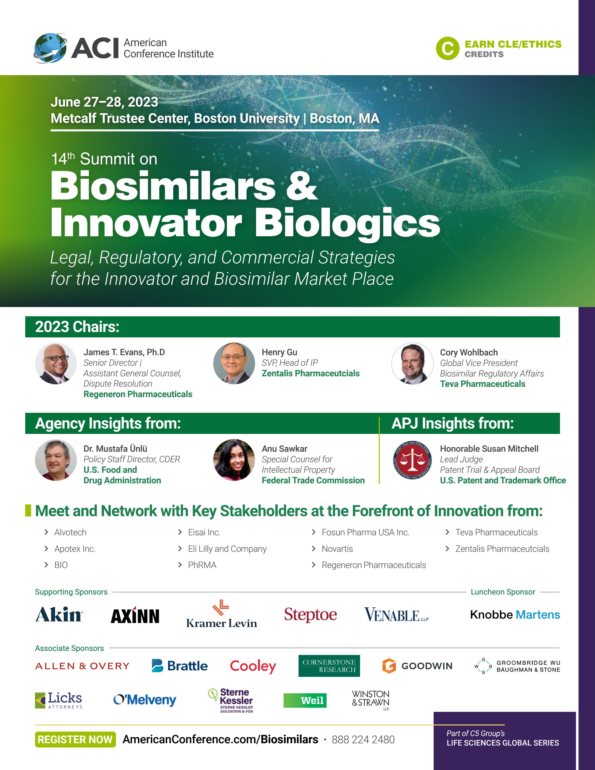 14th Summit on Biosimilars & Innovator Biologics - WEB by C5Group - Issuu