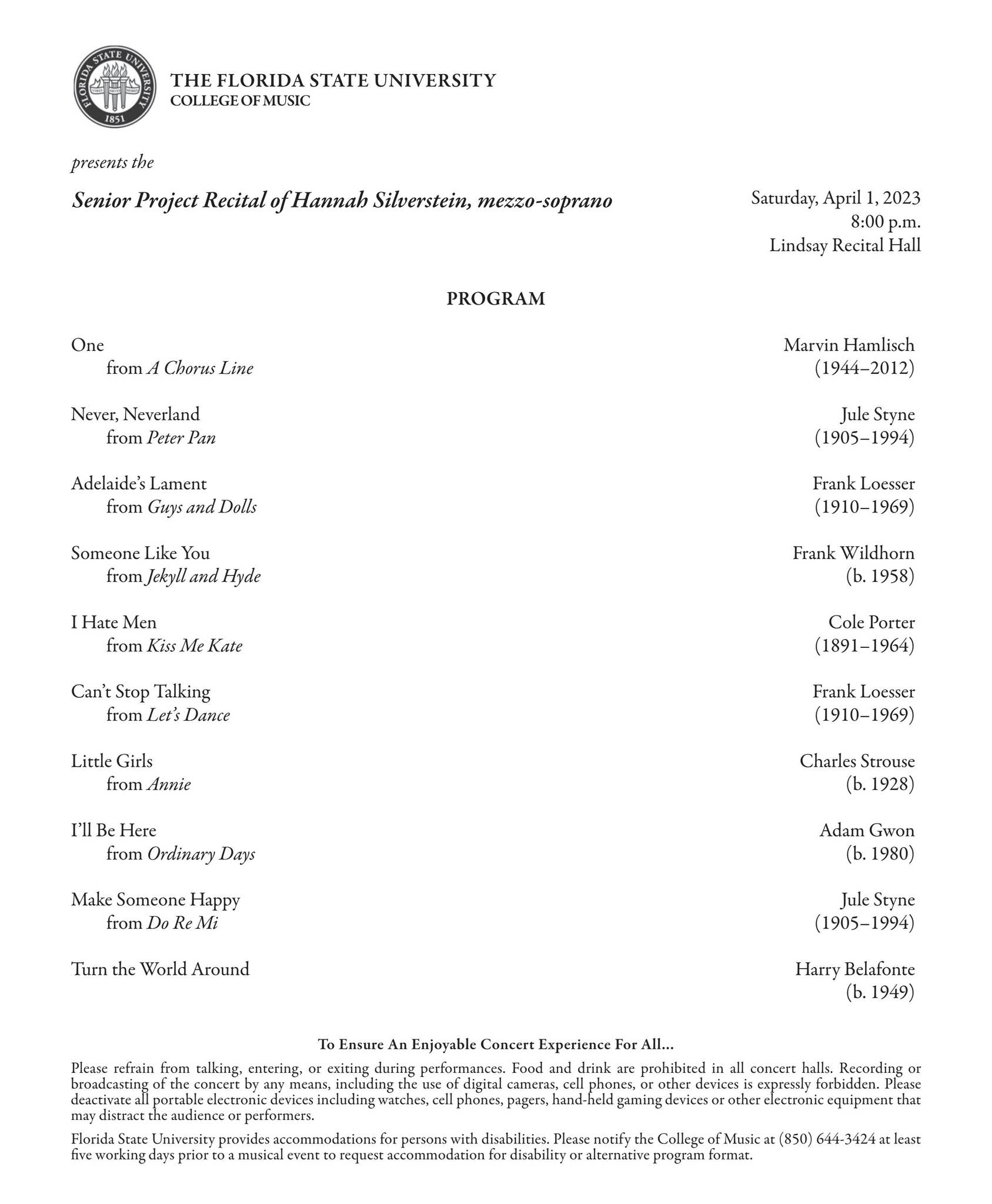 20230401_Silverstein by Florida State University College of Music - Issuu