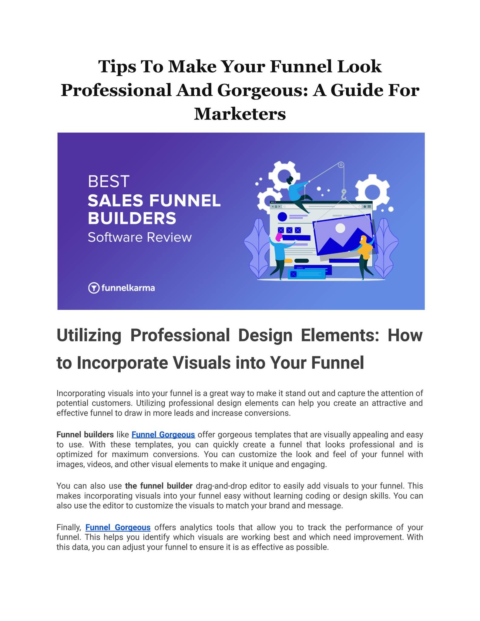 Tips To Make Your Funnel Look Professional And Gorgeous by Seoexpert ...
