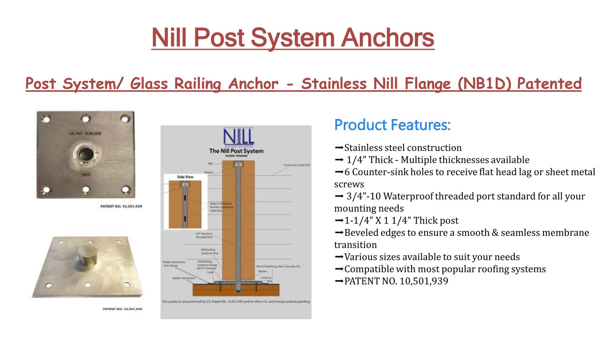 Nill Post System Anchors by Nill Building Solutions - Issuu