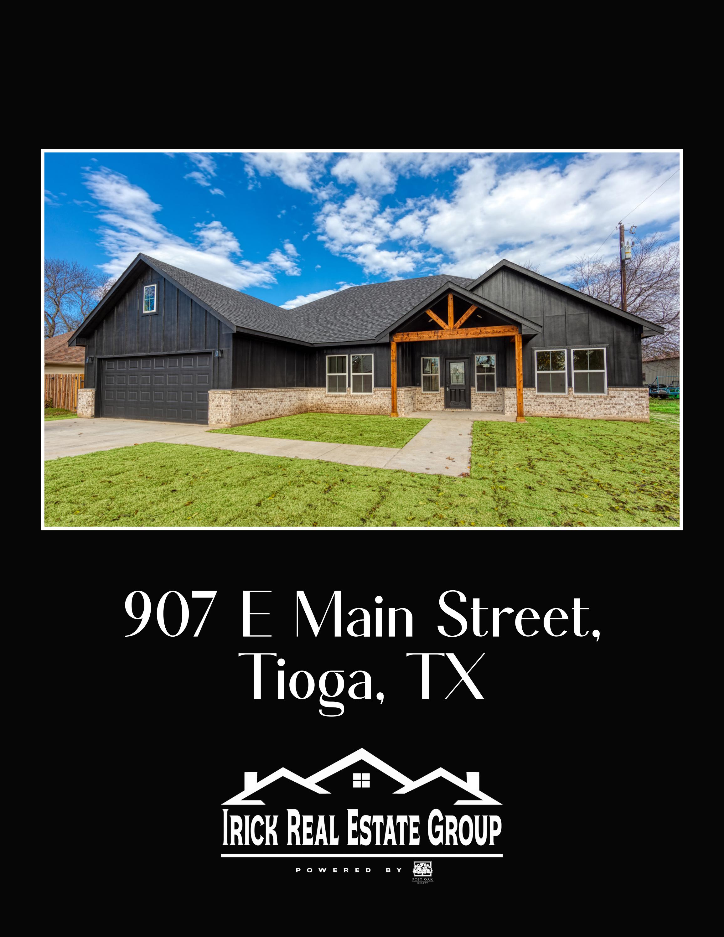 907 E Main Street, Tioga, Texas offered by Chance Kirby with Irick Real ...