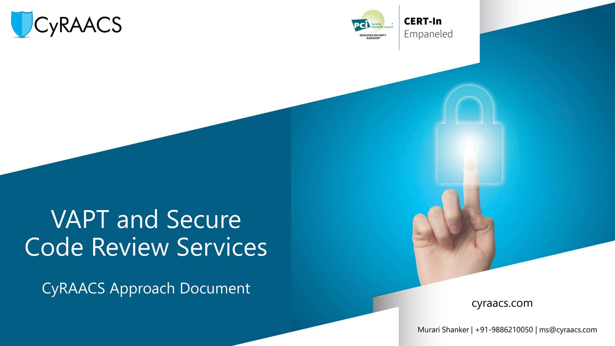 VAPT and Secure Code Review Services by CyRAACS - Issuu