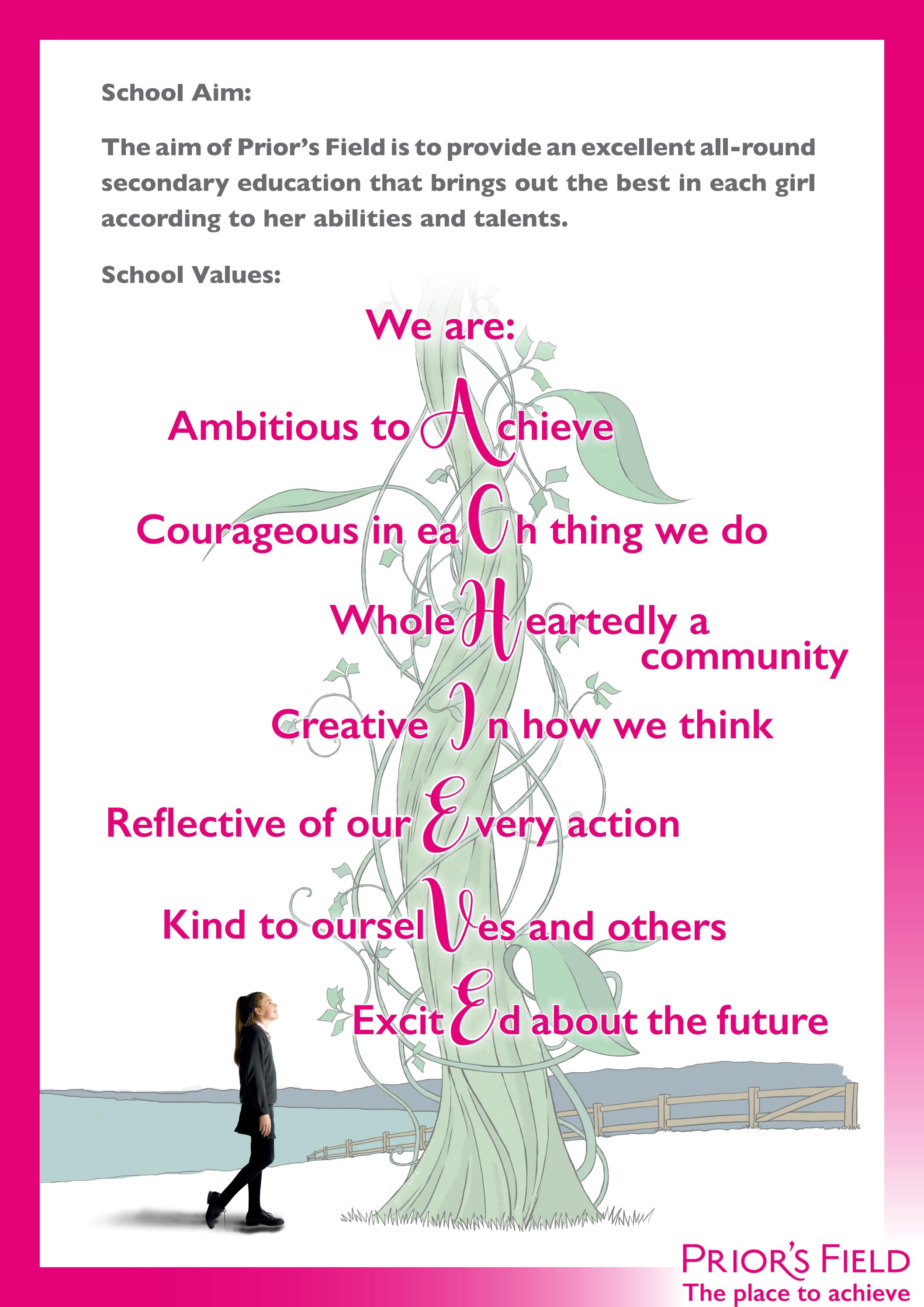 Prior's Field Aim, Values and Ethos by Prior's Field - Issuu