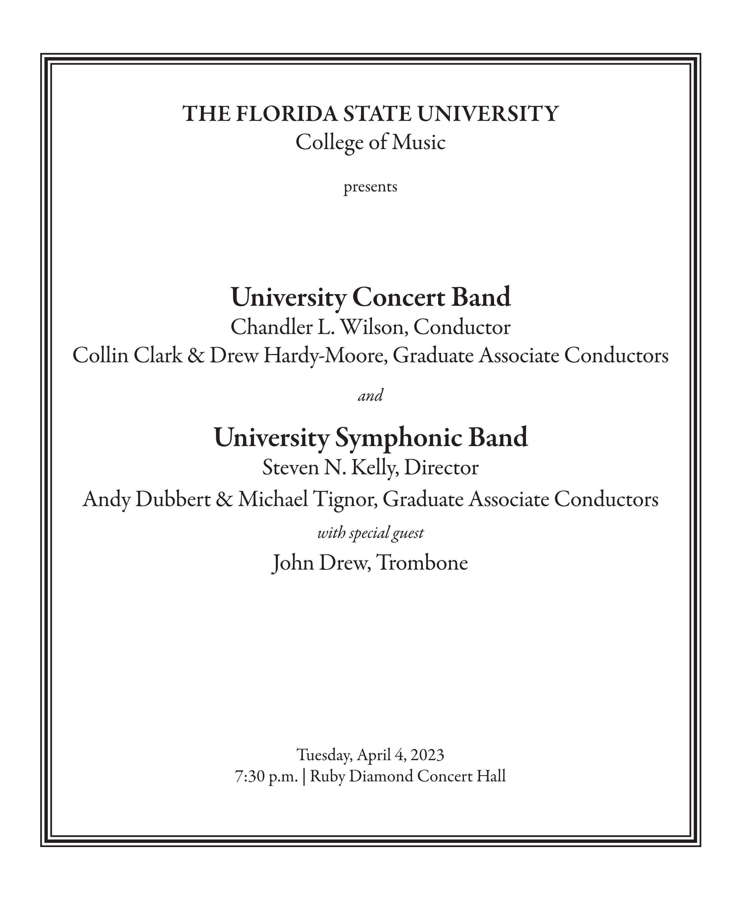 20230404_Concert and Symphonic Bands by Florida State University ...