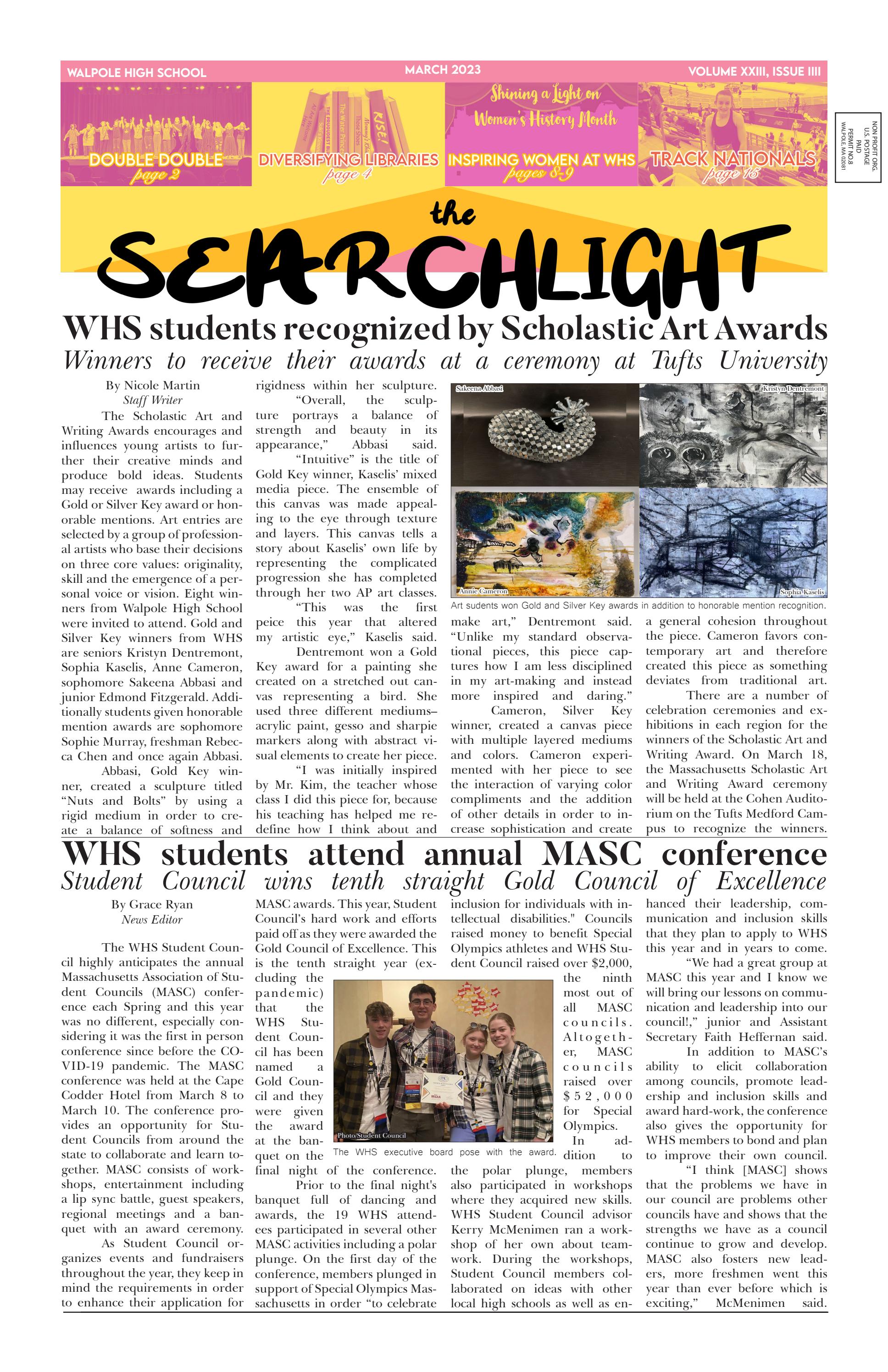 The Searchlight March 2023 by WHS Searchlight - Issuu
