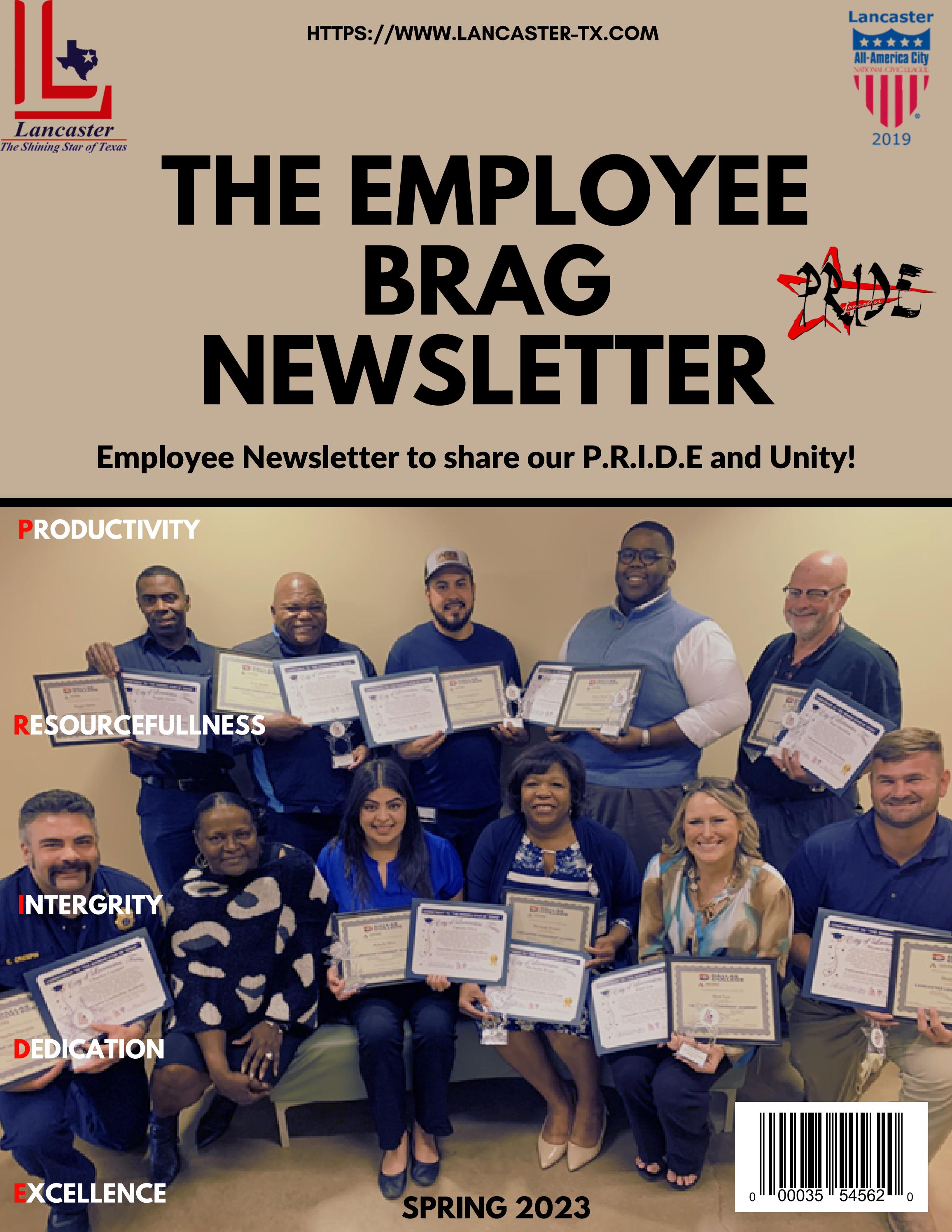 Spring Employee Brag Newsletter 2023 by City of Lancaster, Texas - Issuu
