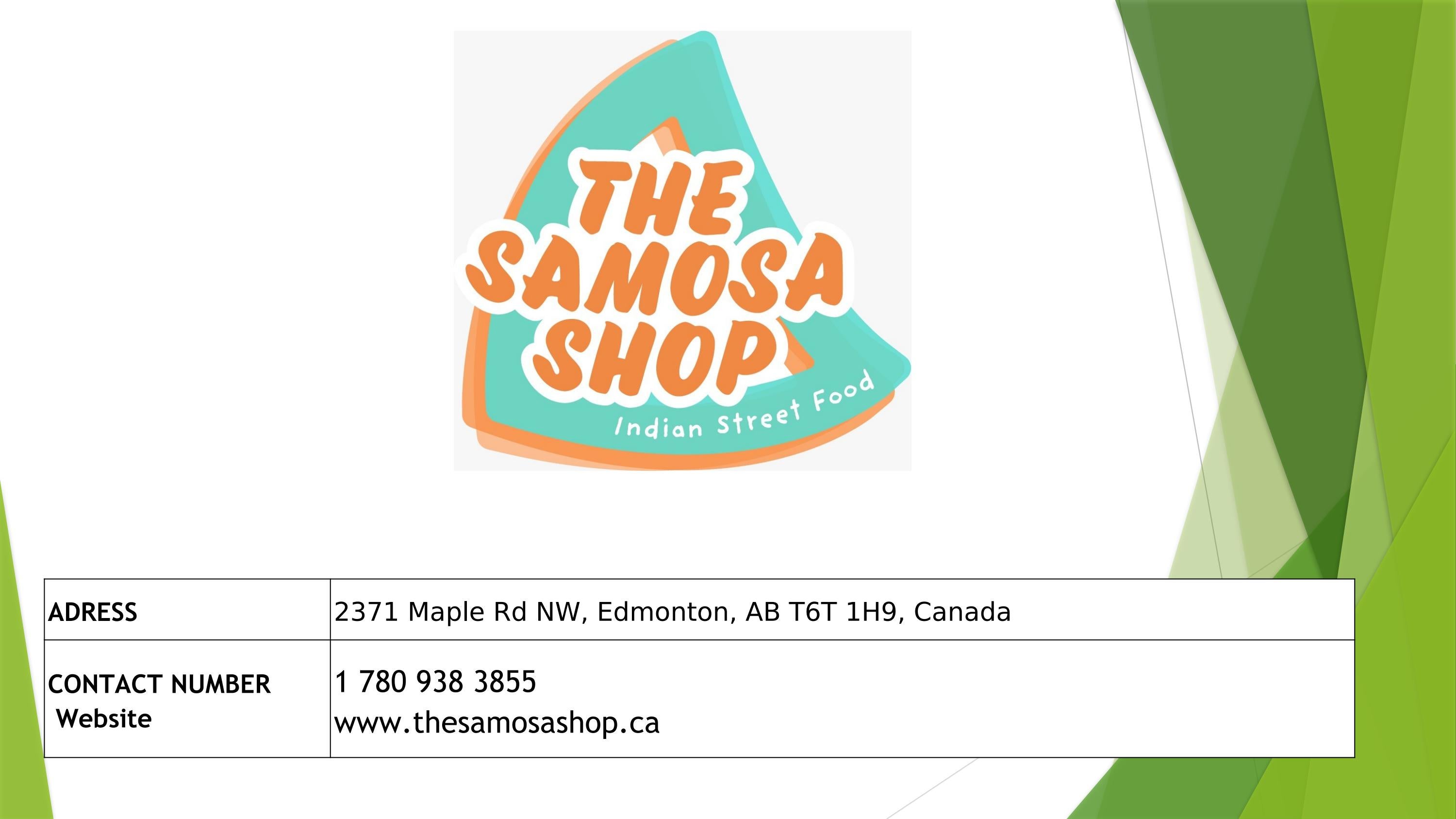 mouth watering street food - Samosa shop by the samosa shop edmonton ...