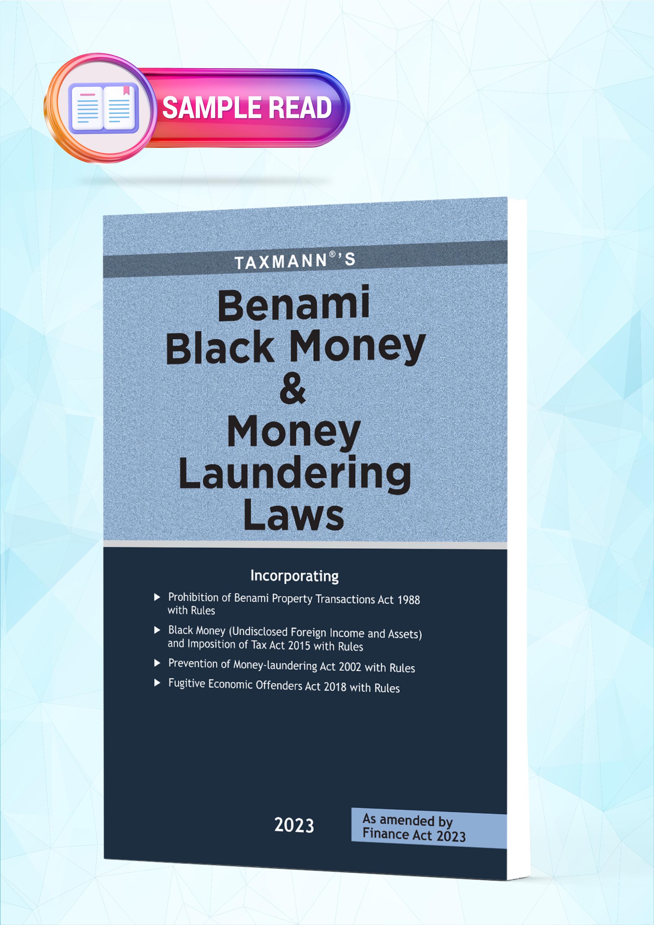 Taxmann's Benami Black Money & Money Laundering Laws by Taxmann - Issuu