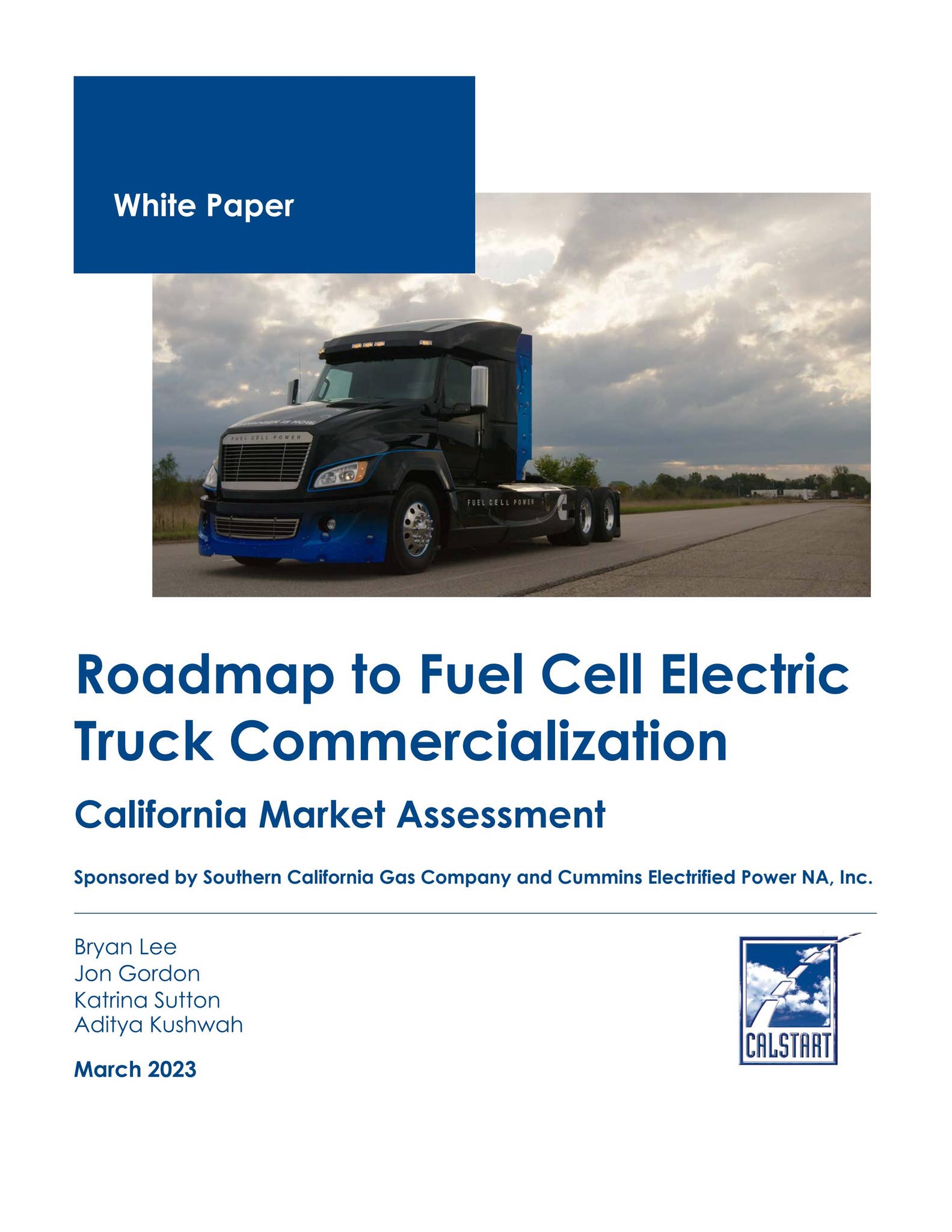 Roadmap to Fuel Cell Electric Truck Commercialization by CALSTART - Issuu