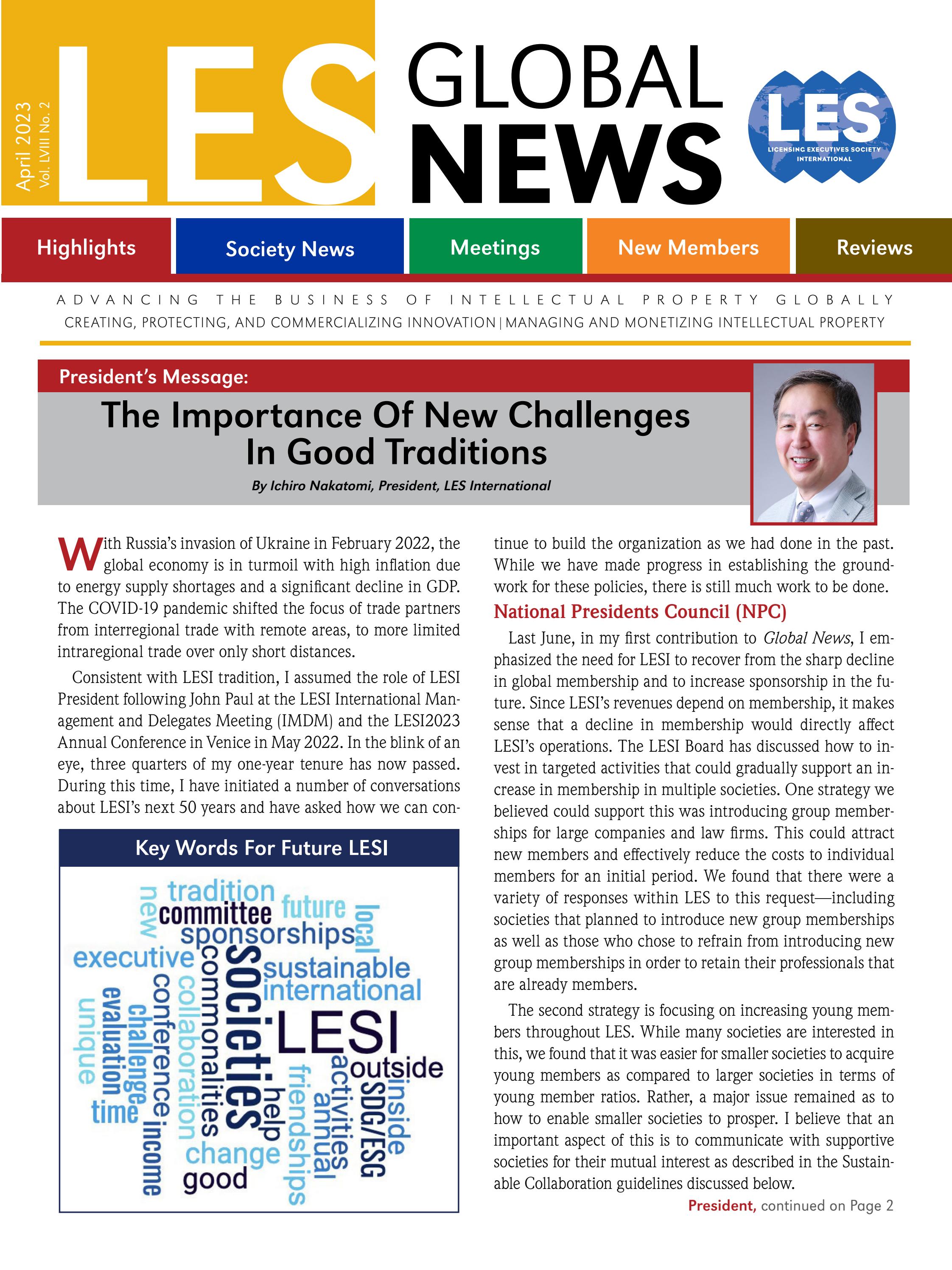 LES Global News April 2023 - Preview Edition by LES International - Issuu