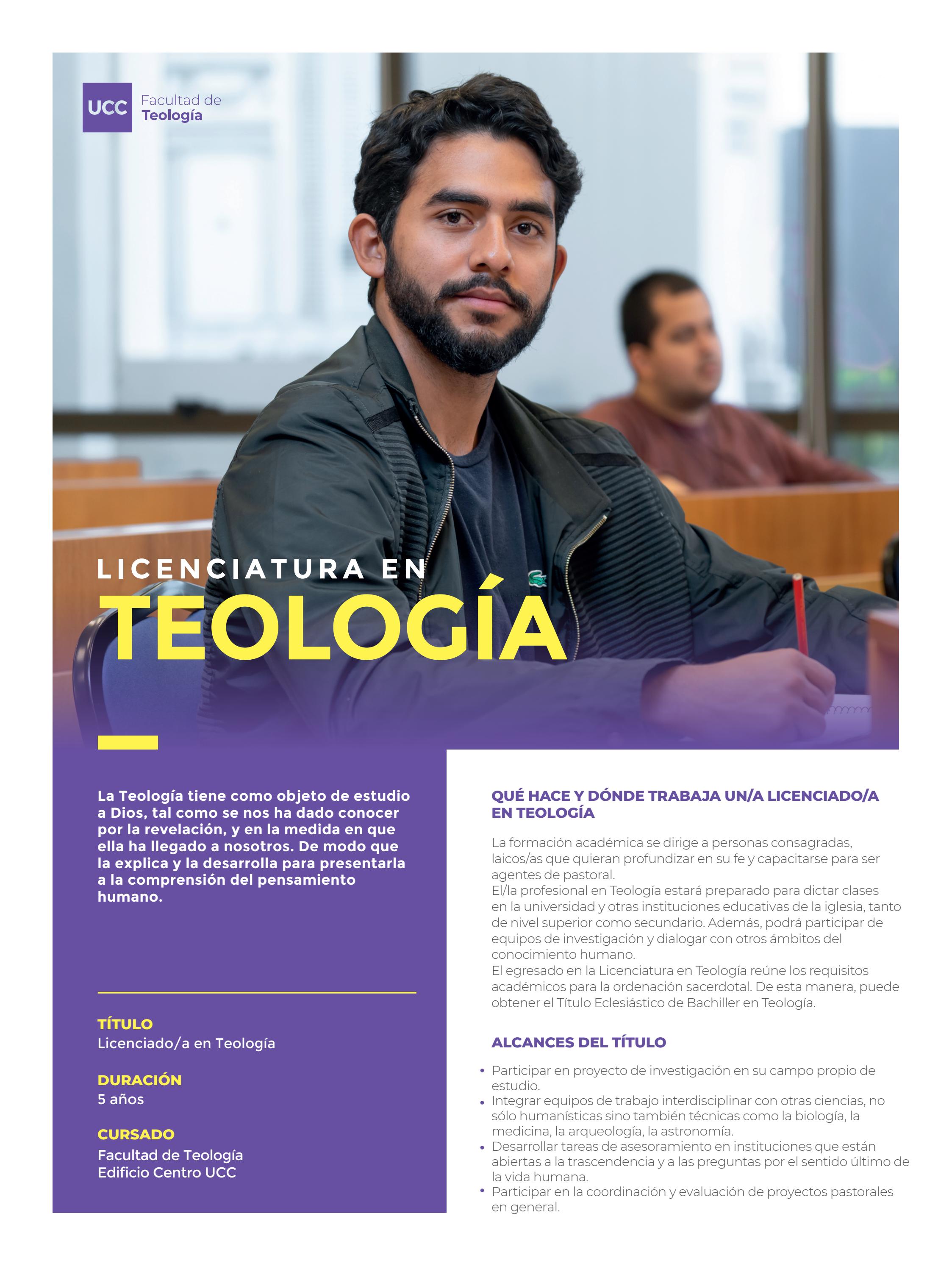 Insert de Teología by Universidad Católica de Córdoba - Issuu