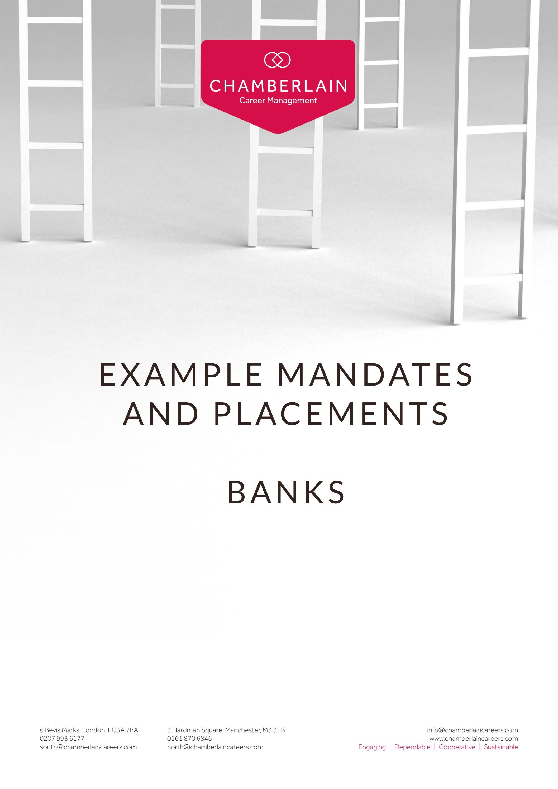 Chamberlain Example Mandates - Banks by outworkstudio - Issuu