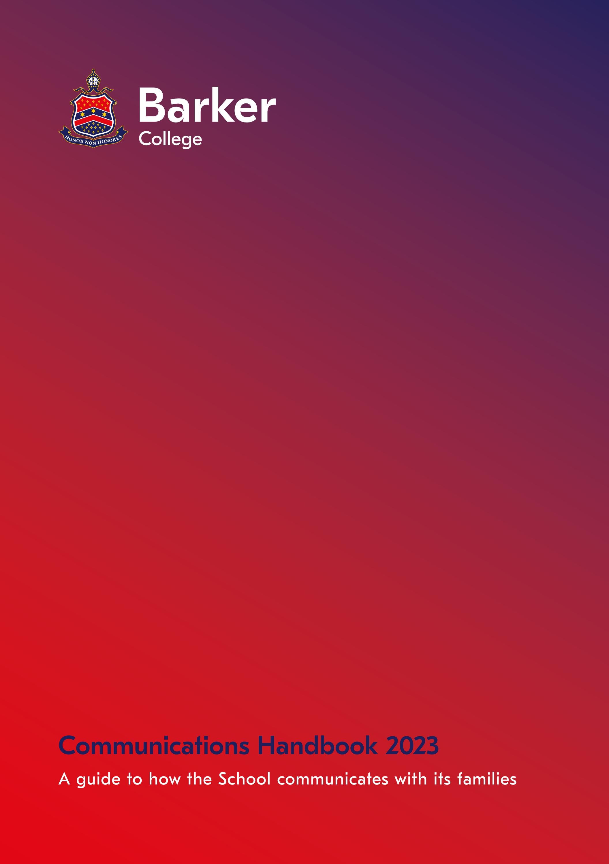 Communications Handbook 2023 by Barker College - Issuu