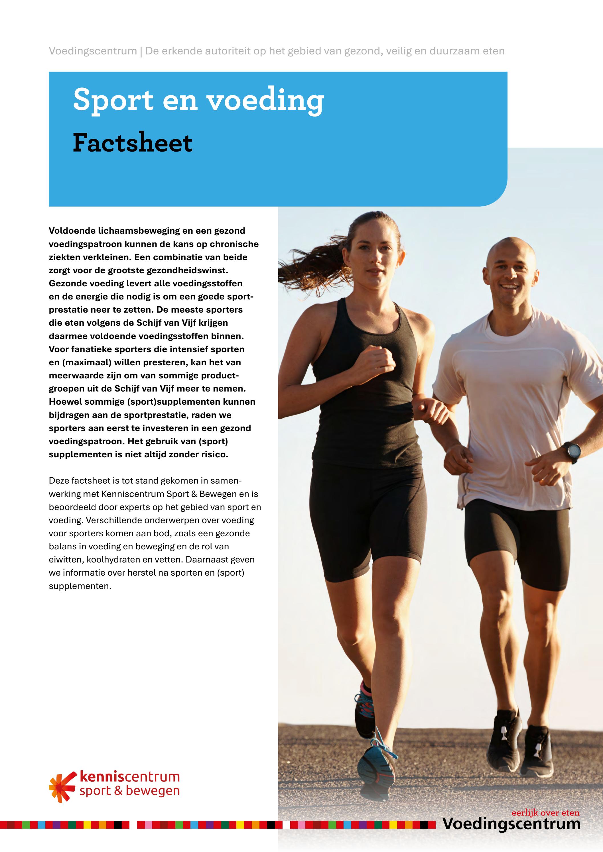 Sport en Voeding factsheet by Voedingscentrum - Issuu