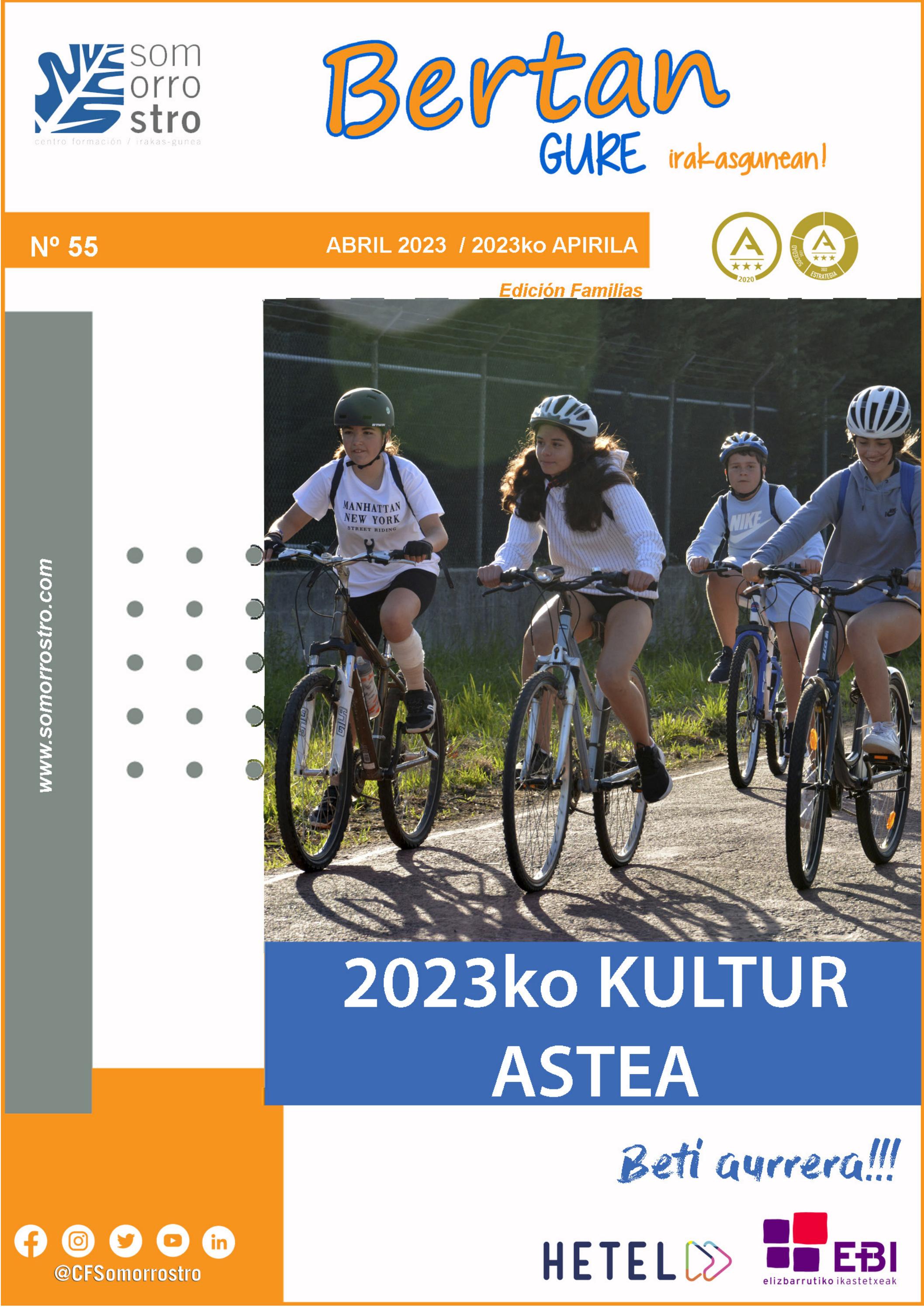 Revista digital "Bertan GURE irakasgunean" (nº55 – ABRIL 2023) by C F Somorrostro CFS - Issuu