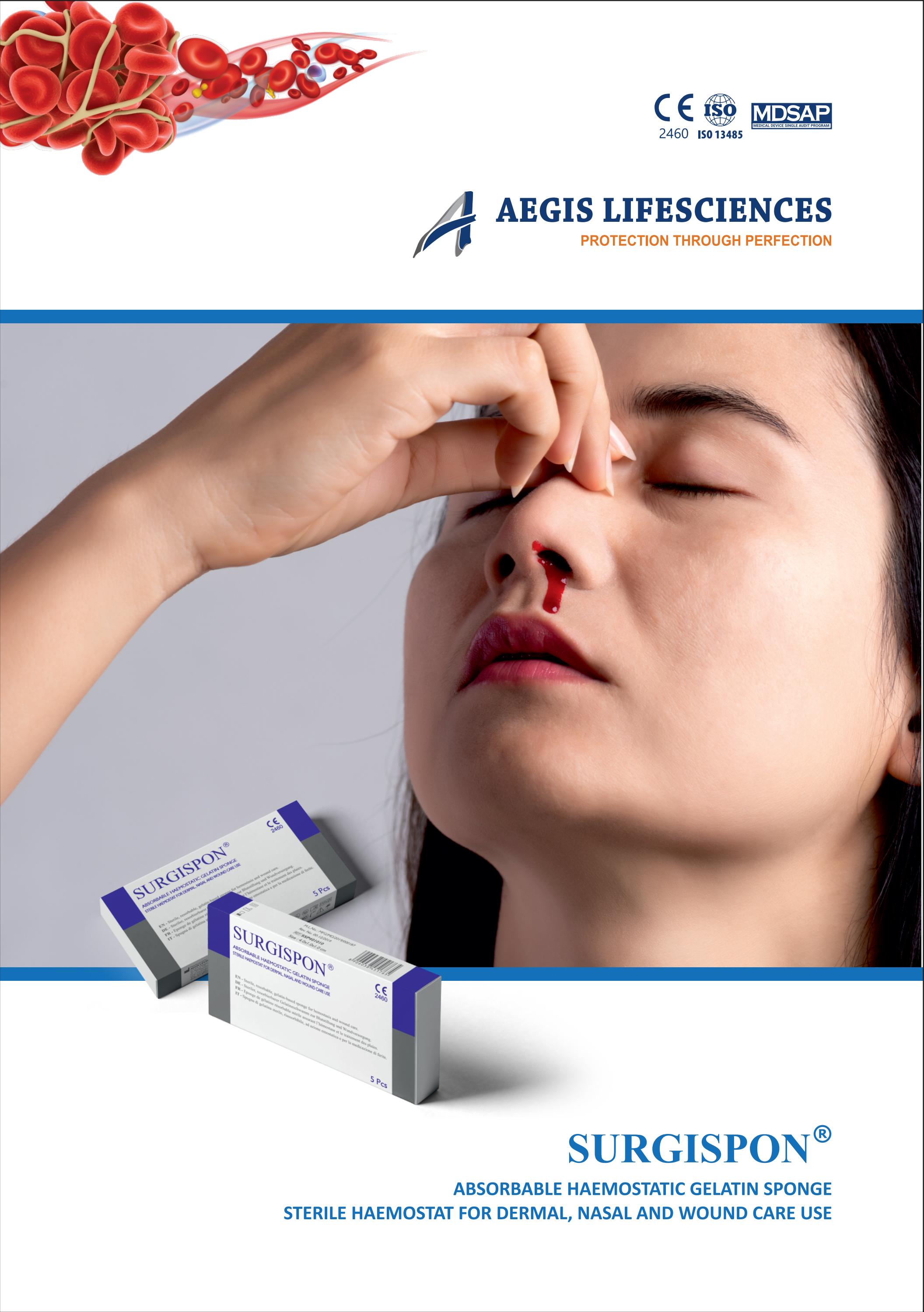 SURGISPON ABSORBABLE HAEMOSTATIC GELATIN SPONGE STERILE HAEMOSTAT FOR ...