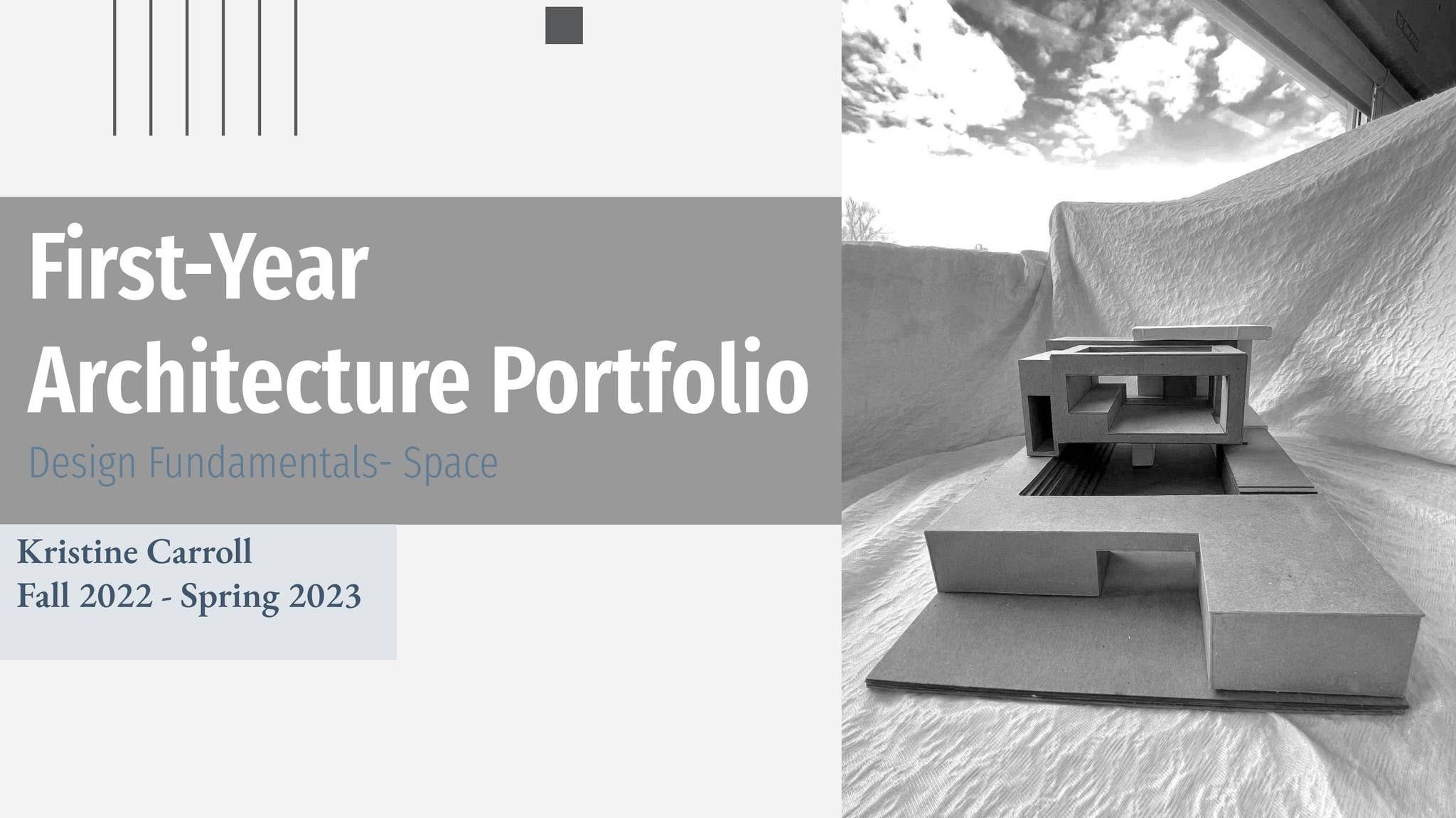 First-Year Architecture Portfolio by Kristine Carroll - Issuu