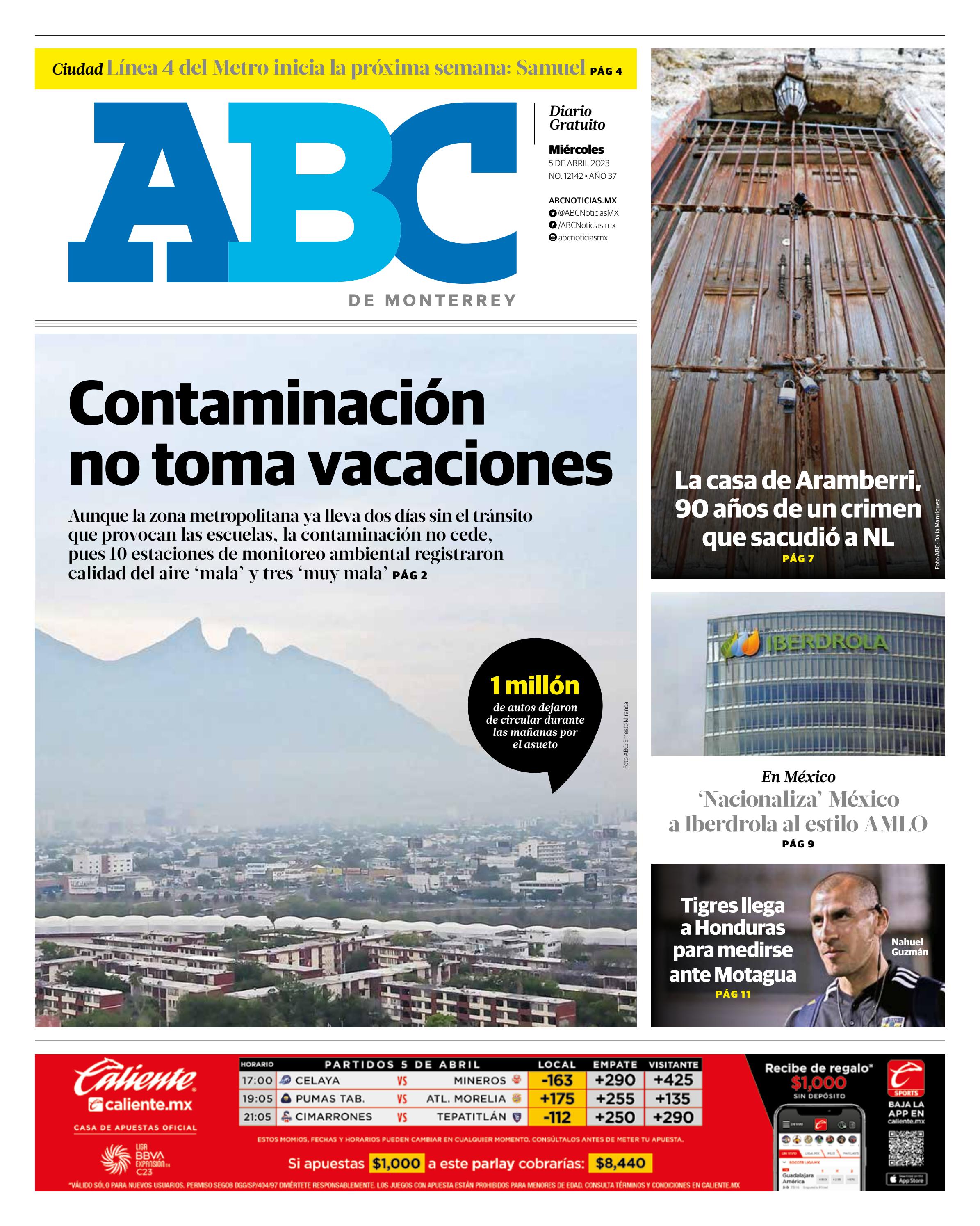ABC NOTICIAS MIÉRCOLES 5 DE ABRIL by abcnoticiasmx - Issuu